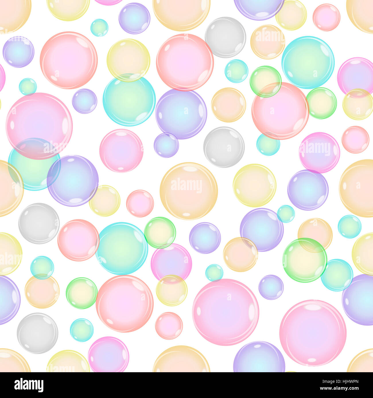 Seamless Colorful Bubbles Pattern Stock Photo - Alamy