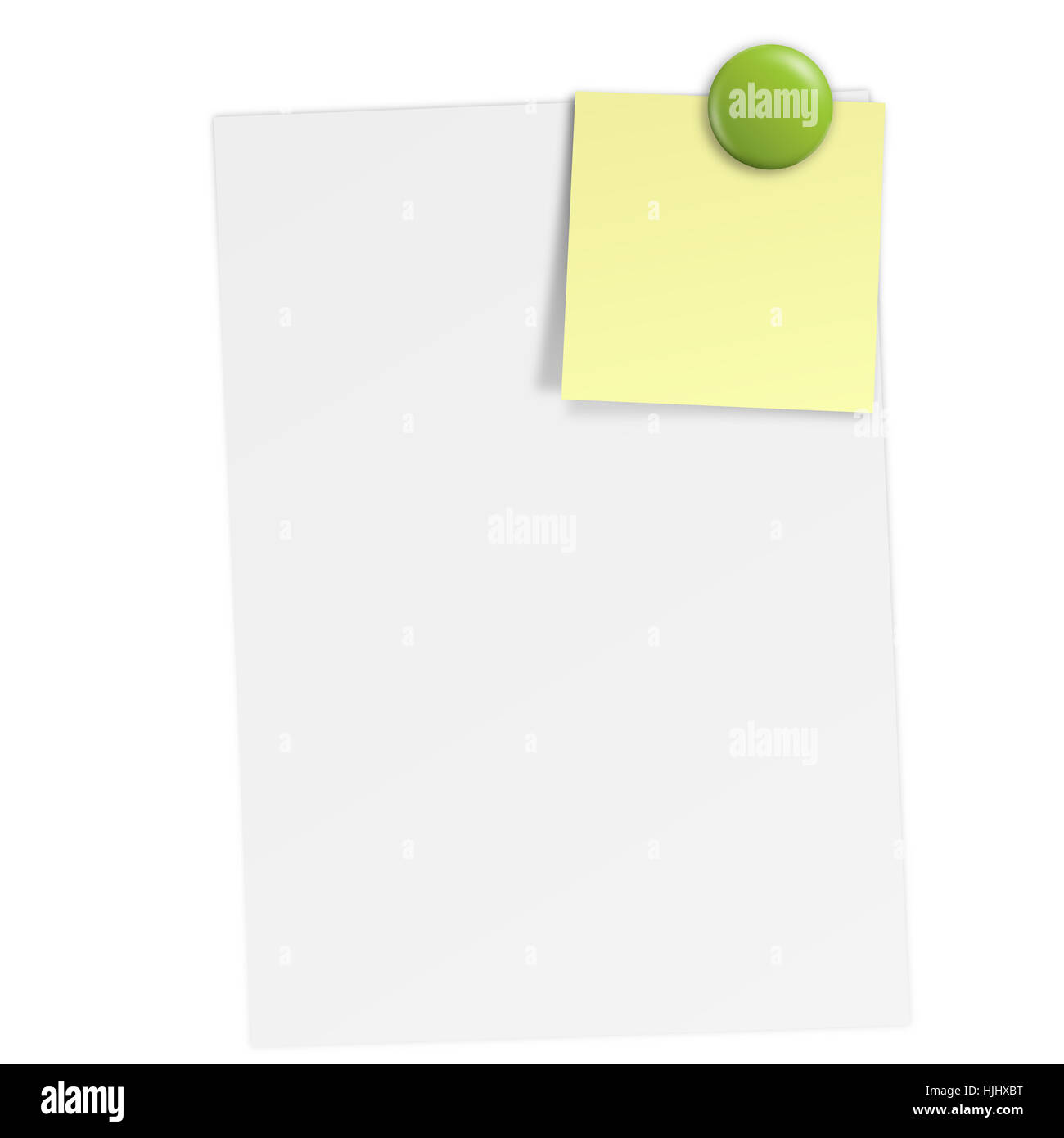 Fridge magnet. note Cut Out Stock Images & Pictures - Alamy