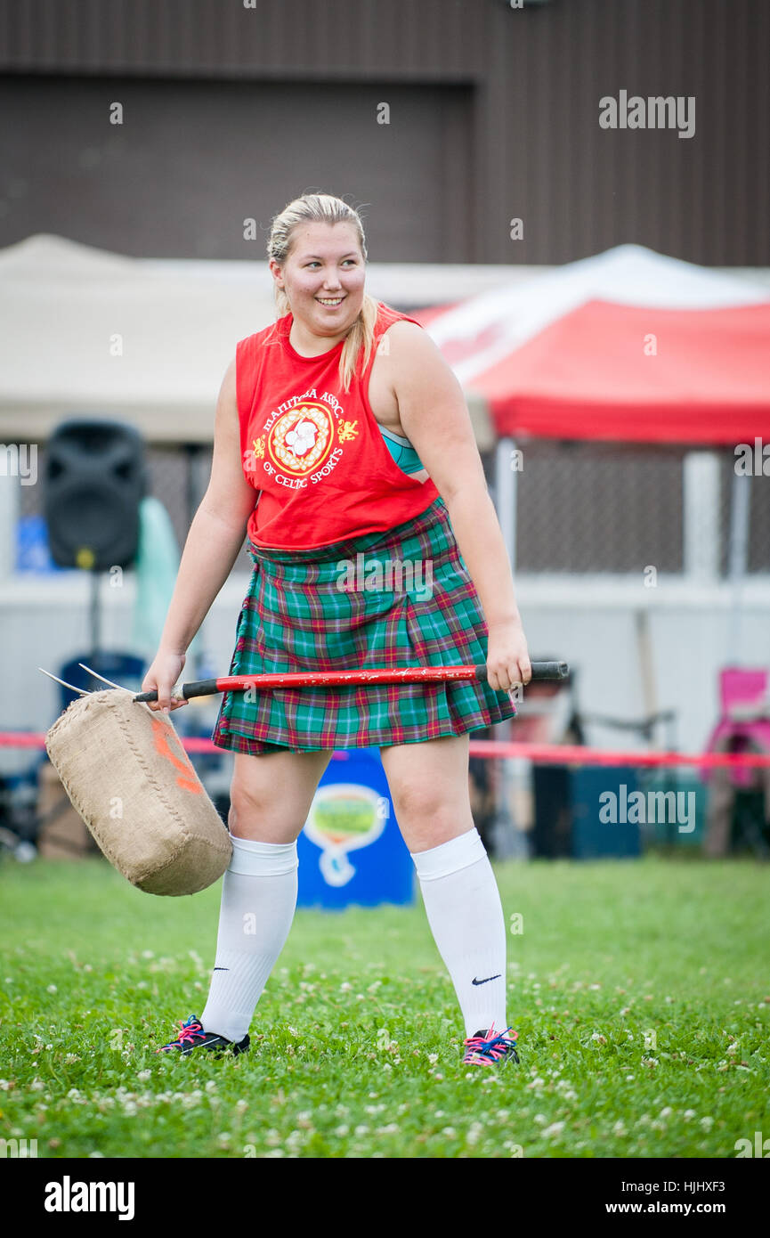 Manitoba association of Celtic sports organized Scottish heavy games ...