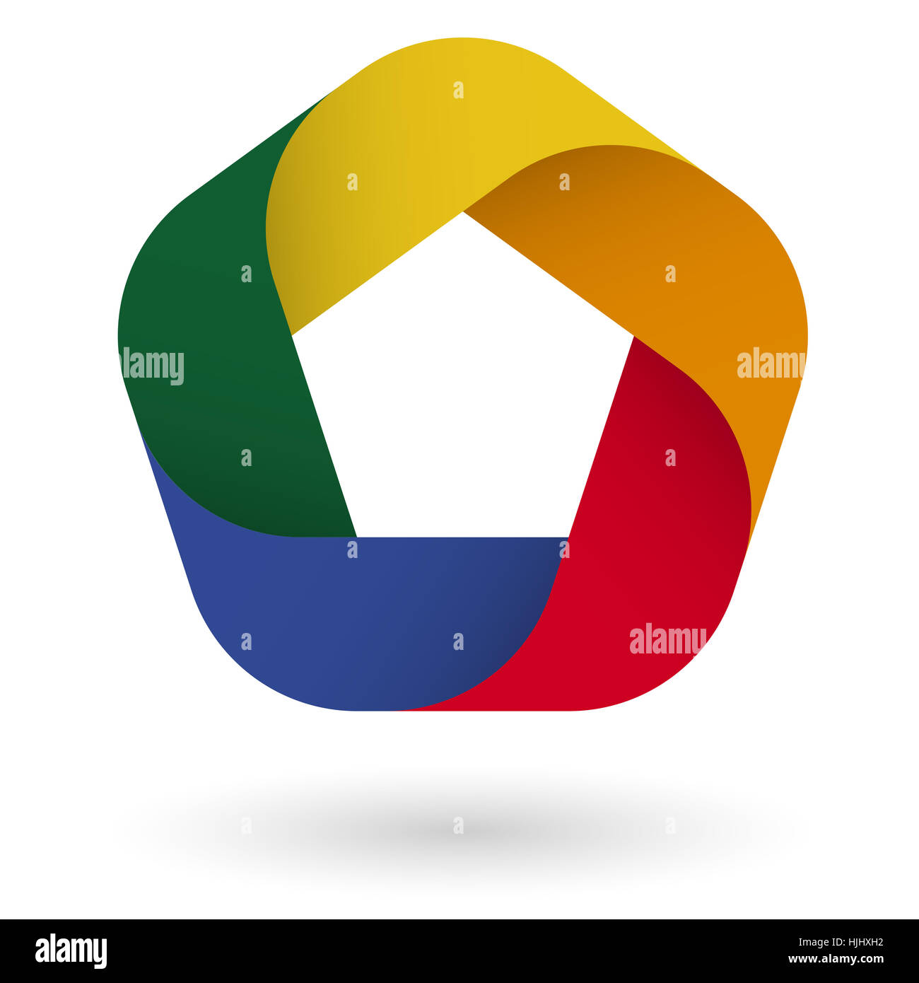 5 colour circle logo hi-res stock photography and images - Alamy