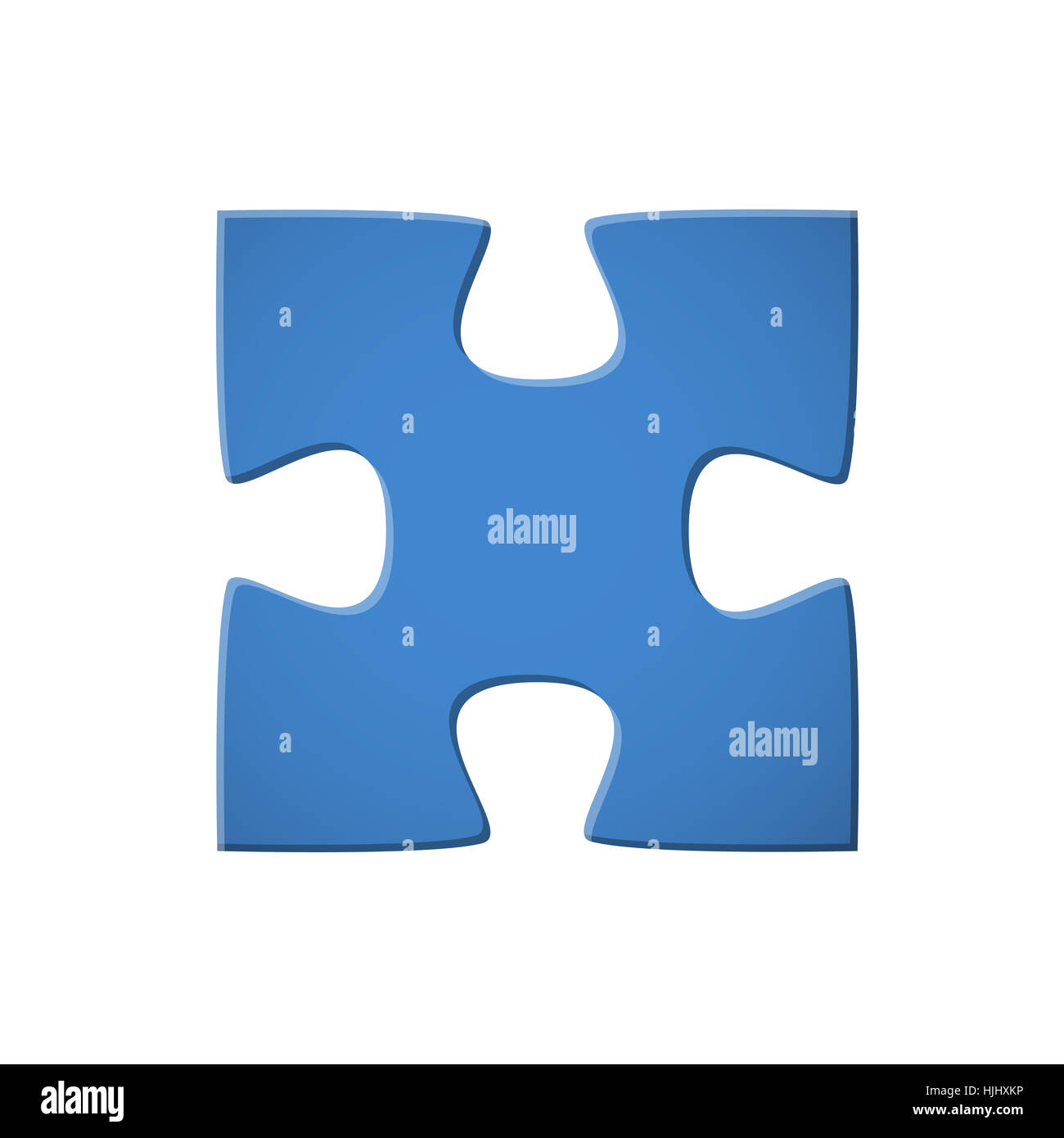 puzzle piece blue Stock Photo - Alamy