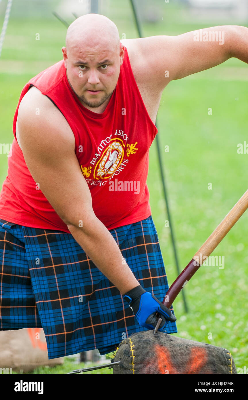 Manitoba association of Celtic sports organized Scottish heavy games ...