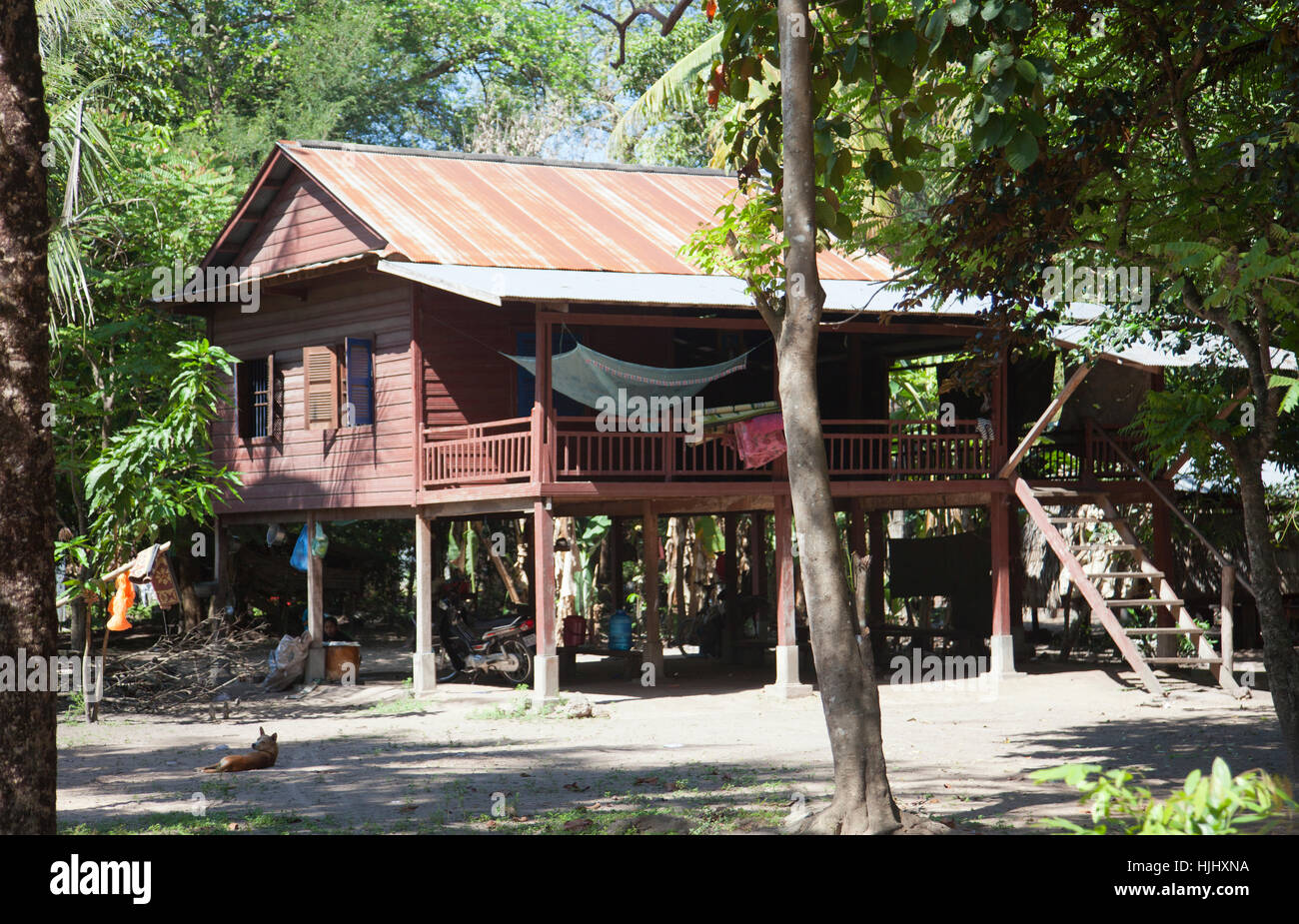 Preah Dak House in Siem Reap Village - Cambodia Stock Photo - Alamy