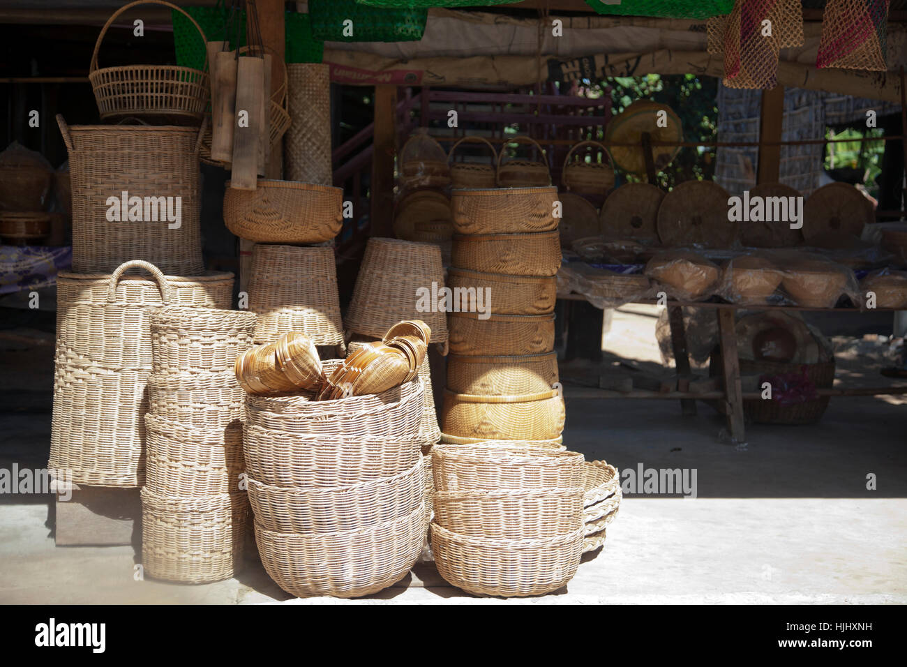 Crafts at Shop in Preah Dak Village in Siem Reap in Cambodia Stock ...