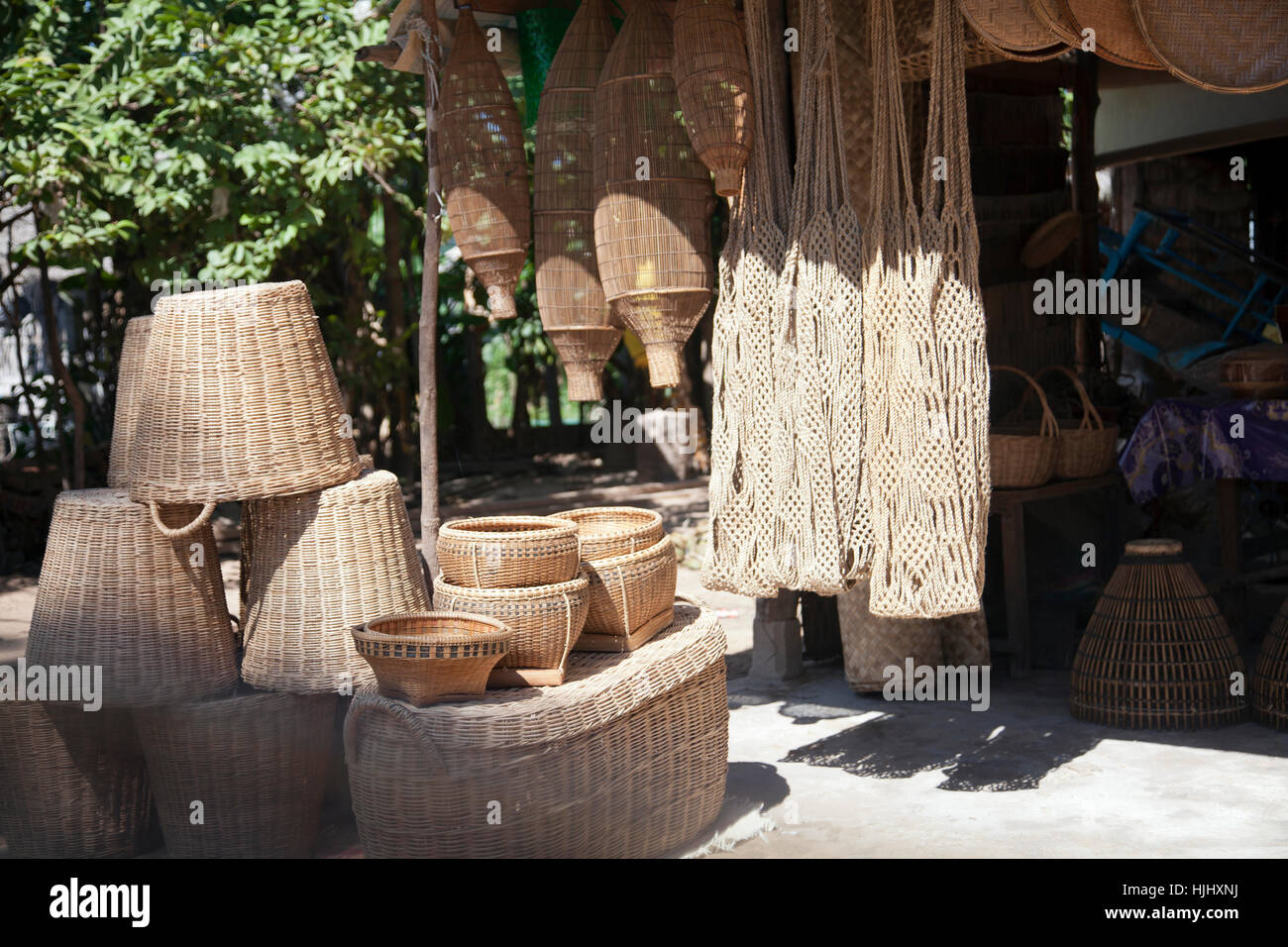 Crafts at Shop in Preah Dak Village in Siem Reap in Cambodia Stock ...