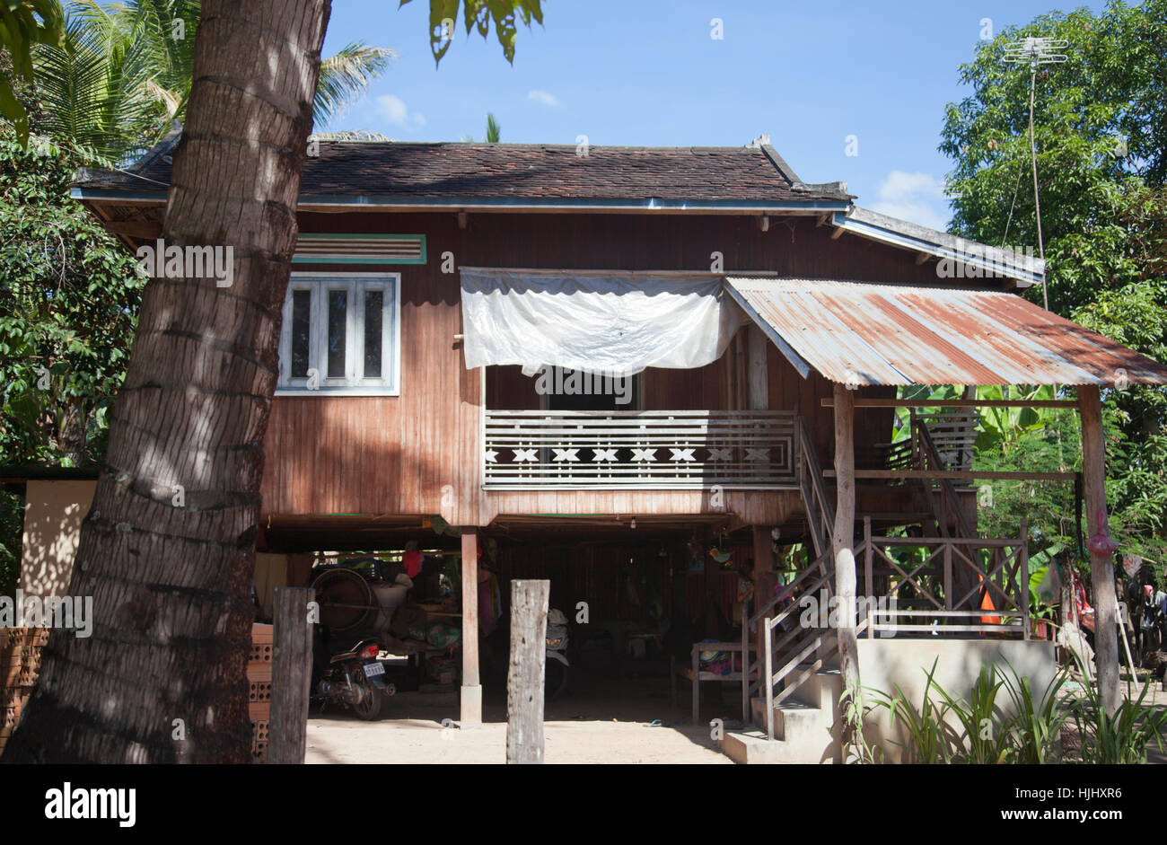 Preah Dak House in Siem Reap Village - Cambodia Stock Photo - Alamy