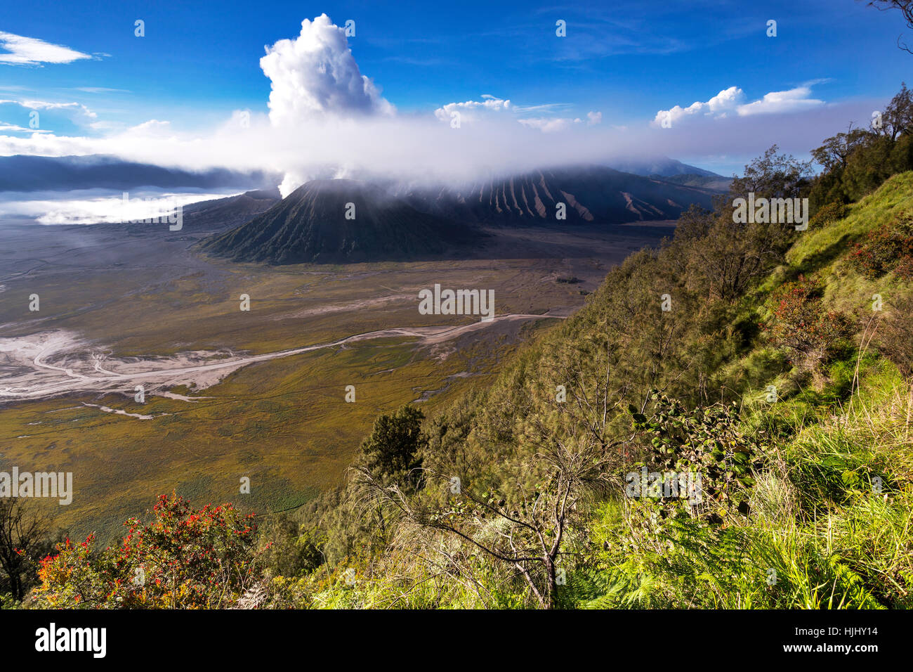 Indonesia, East Java, Bromo Tengger Semeru National Park, Mount Bromo ...