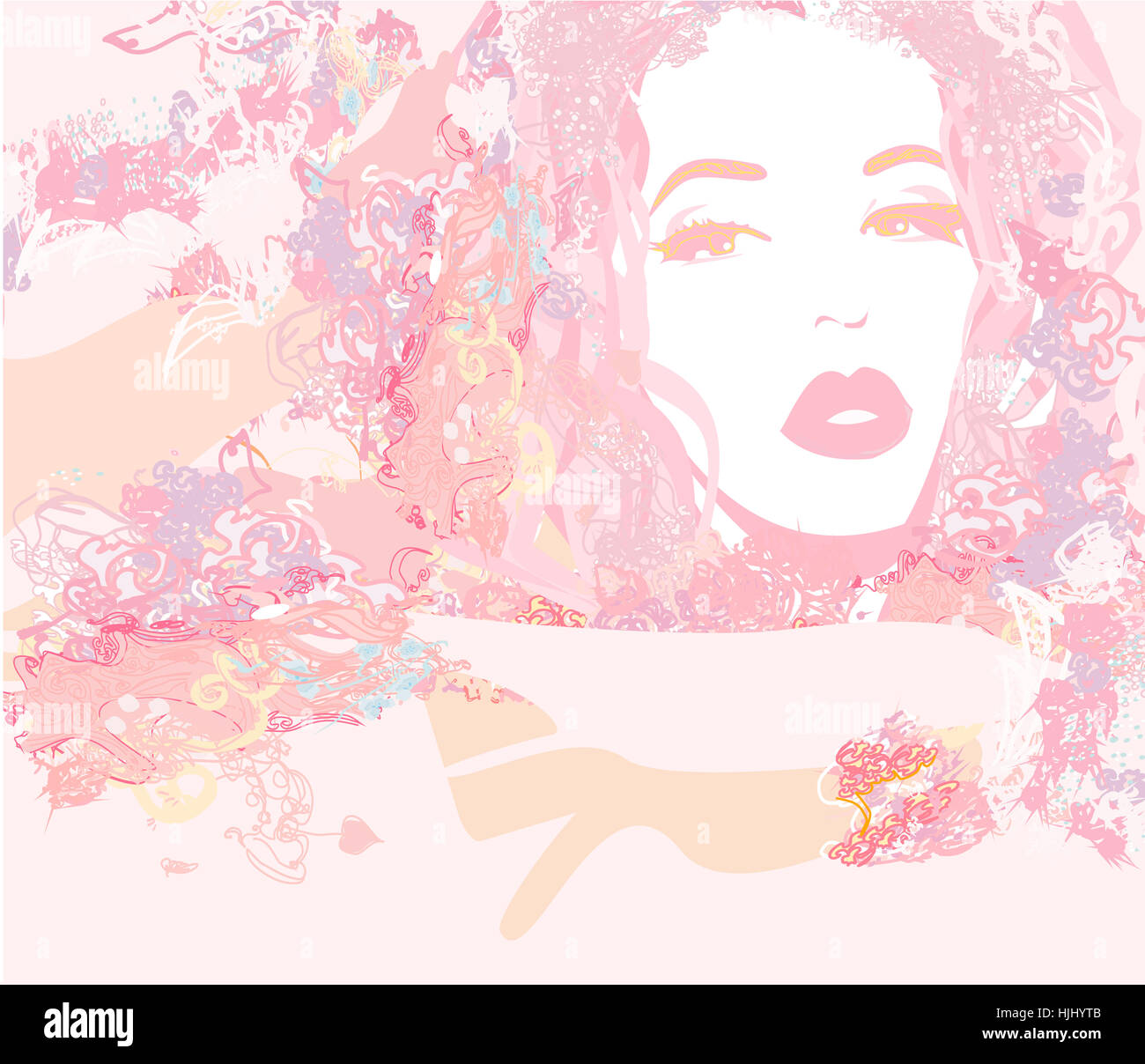 woman, women, portrait, illustration, card, abstract, photo model ...