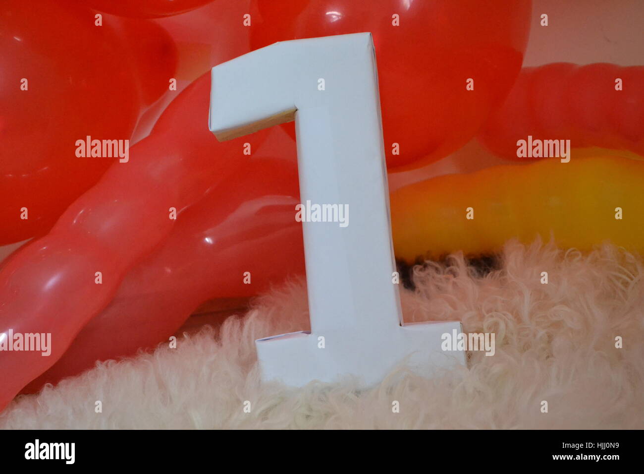 White cardboard number one Stock Photo - Alamy