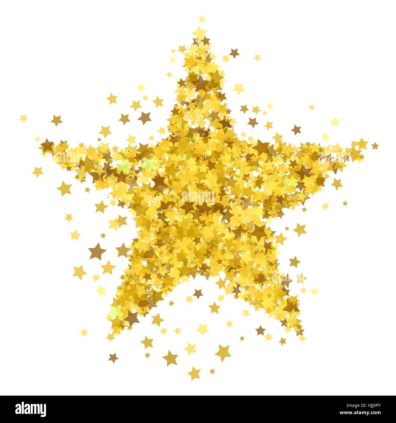Small gold star isolated Stock Vector Images - Alamy