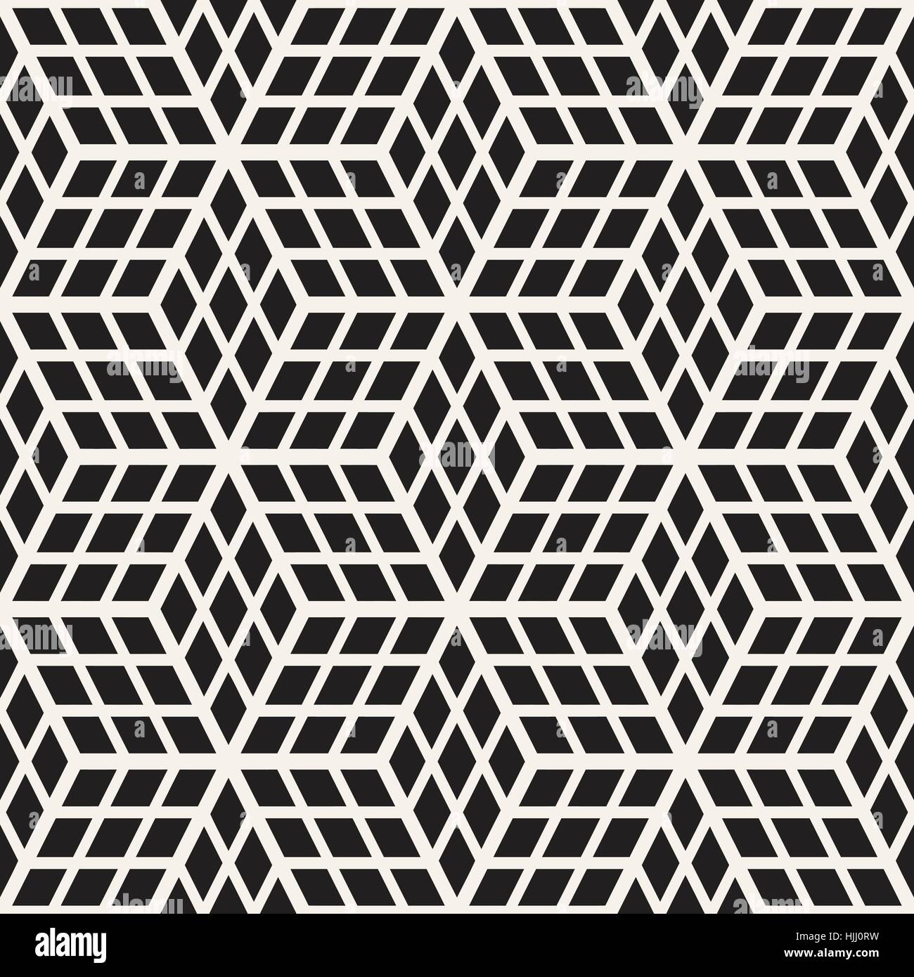 Cubic Grid Tiling Endless Stylish Texture. Abstract Geometric ...
