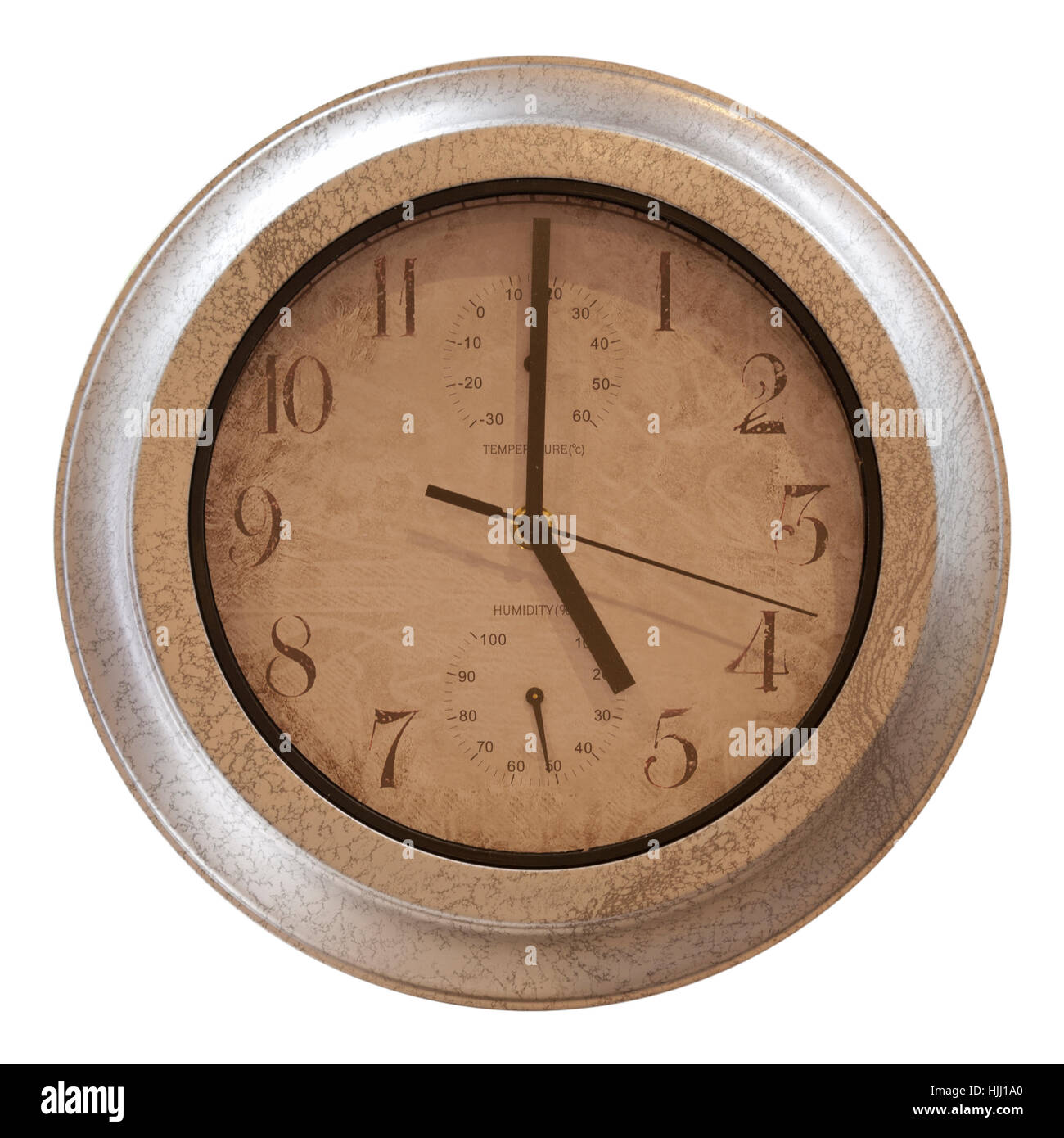 Clock Face 5 OClock Stock Photo - Alamy
