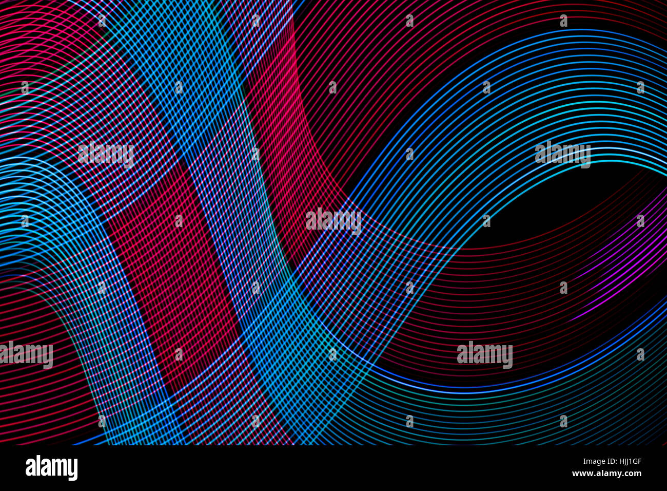 Abstract line from LED light on the black background Stock Photo - Alamy