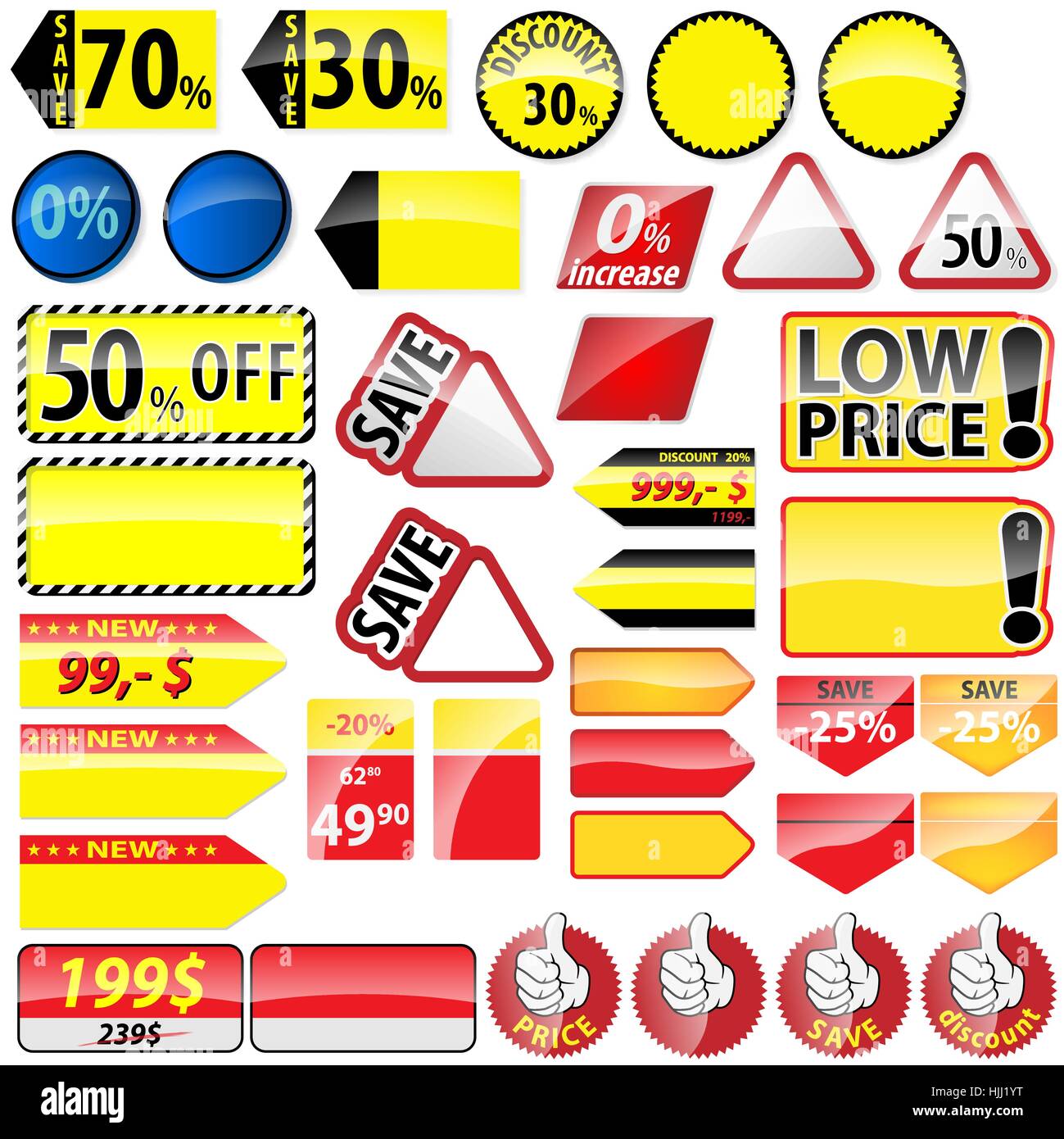 Shopping Retail Sales Tags Stock Vector Image & Art - Alamy