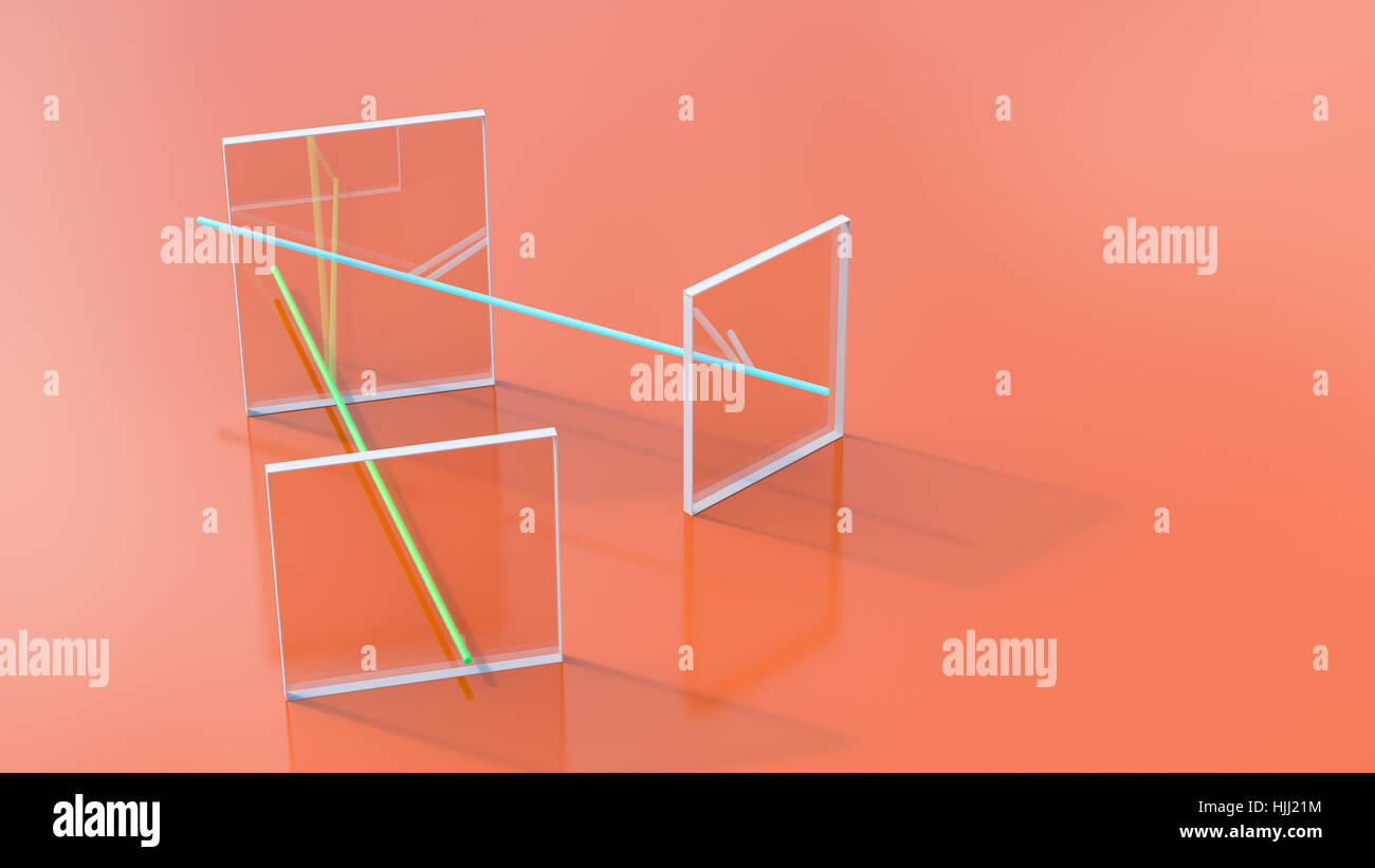 Glass squares connected through hi-res stock photography and images - Alamy