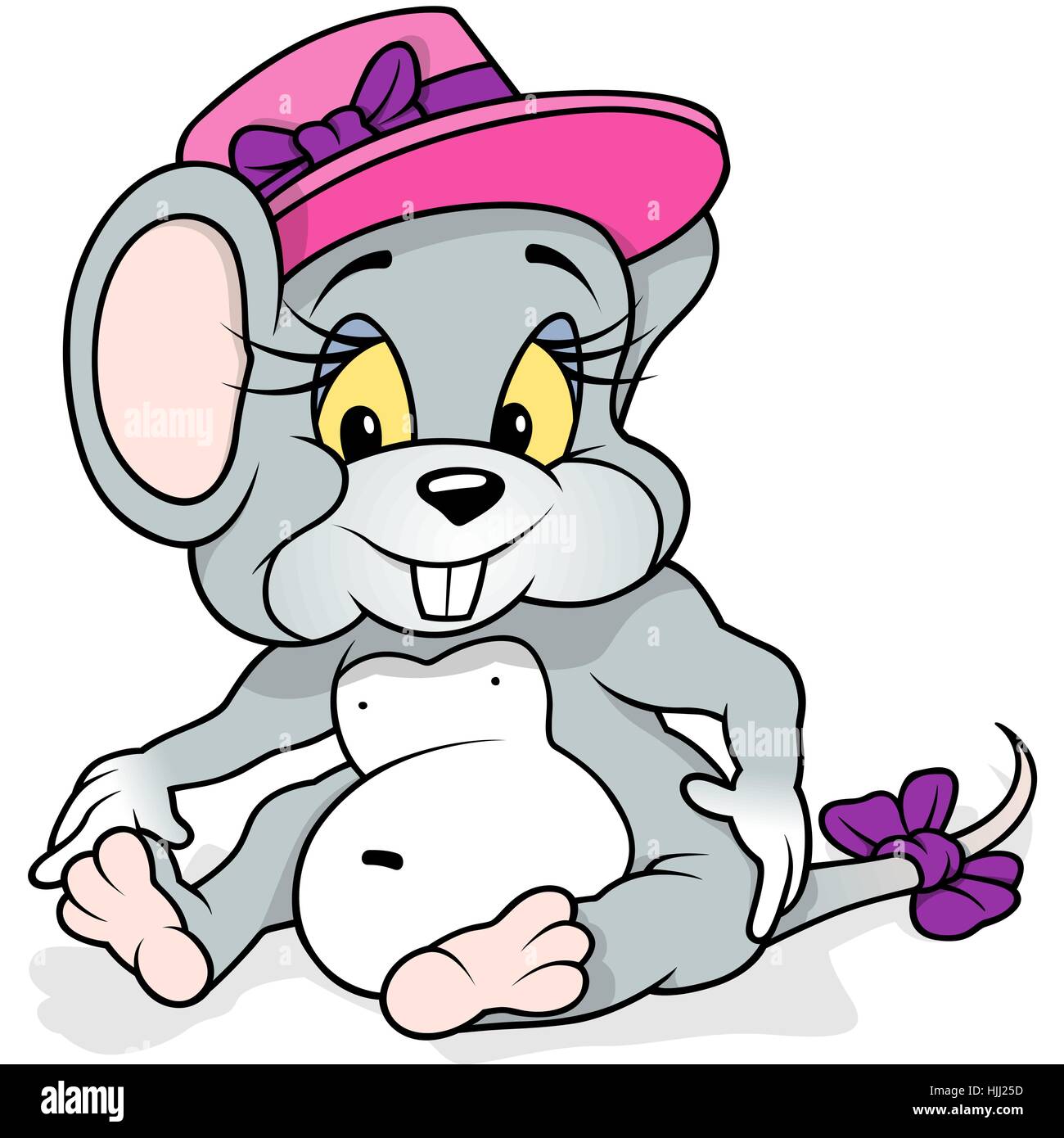 Female Mouse Sitting Stock Vector Image & Art - Alamy