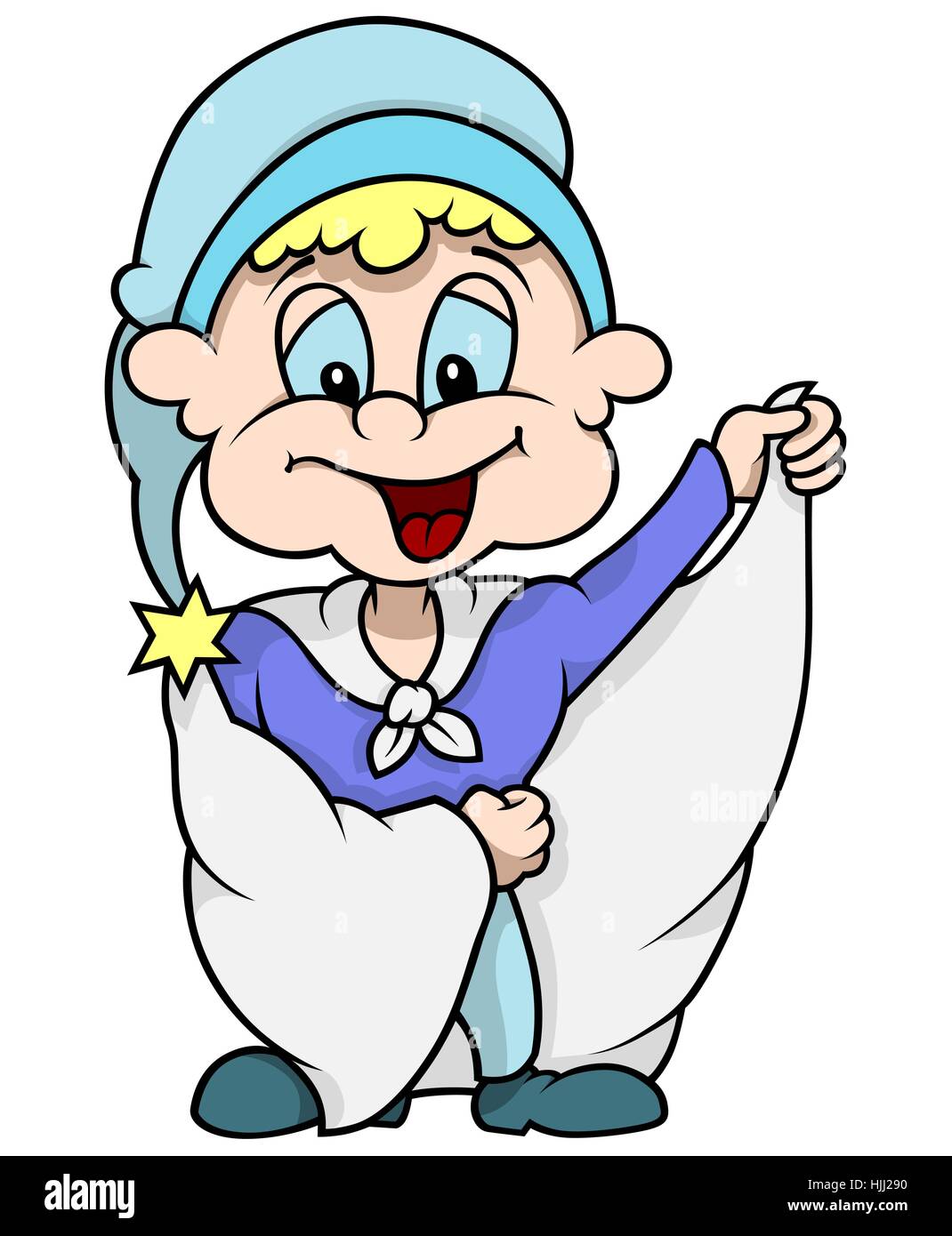 Blue Dwarf with Long Coat Stock Vector Image & Art - Alamy
