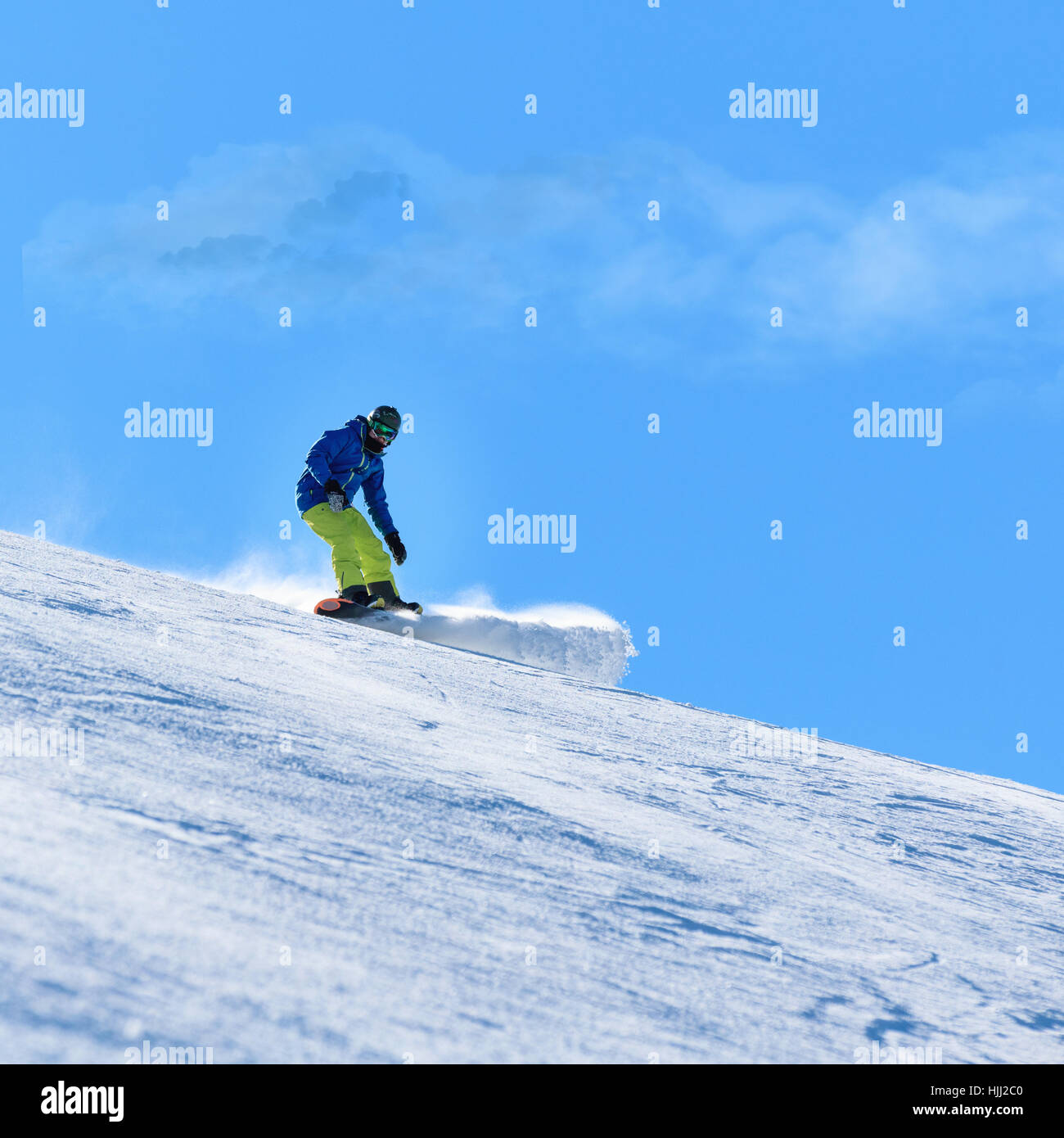 Winter snowboarding activity Stock Photo - Alamy