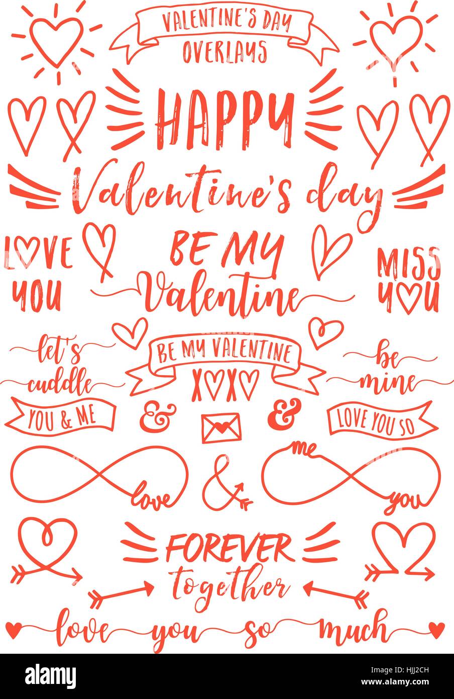 Forever card hand drawn Stock Vector Images - Alamy