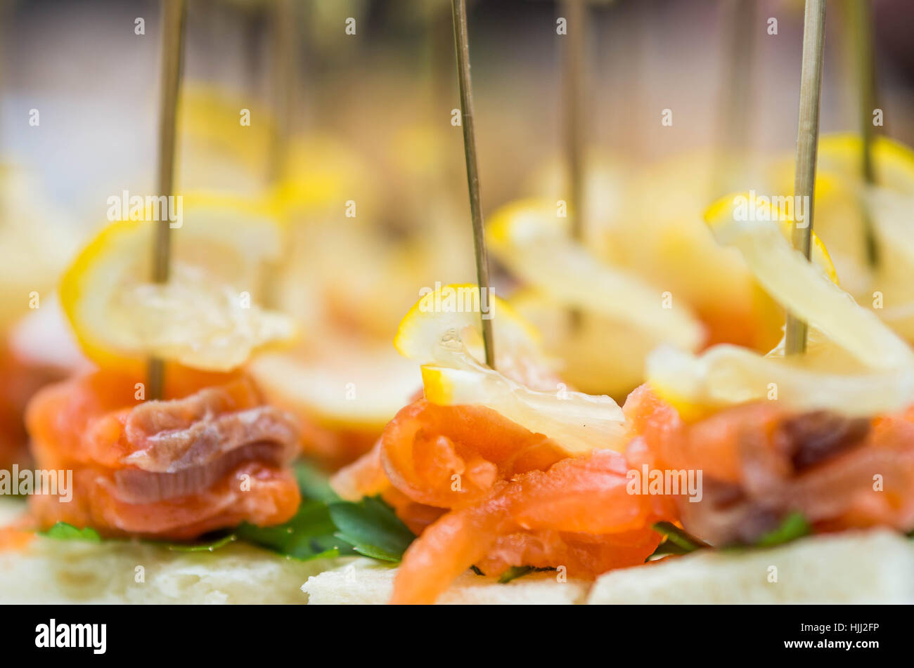 Closeup close up canapes hi-res stock photography and images - Alamy