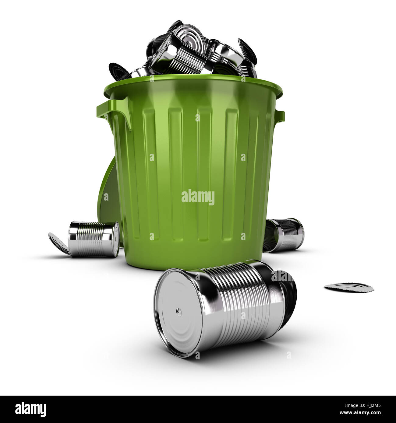 Overflowing garbage bin Cut Out Stock Images & Pictures - Alamy