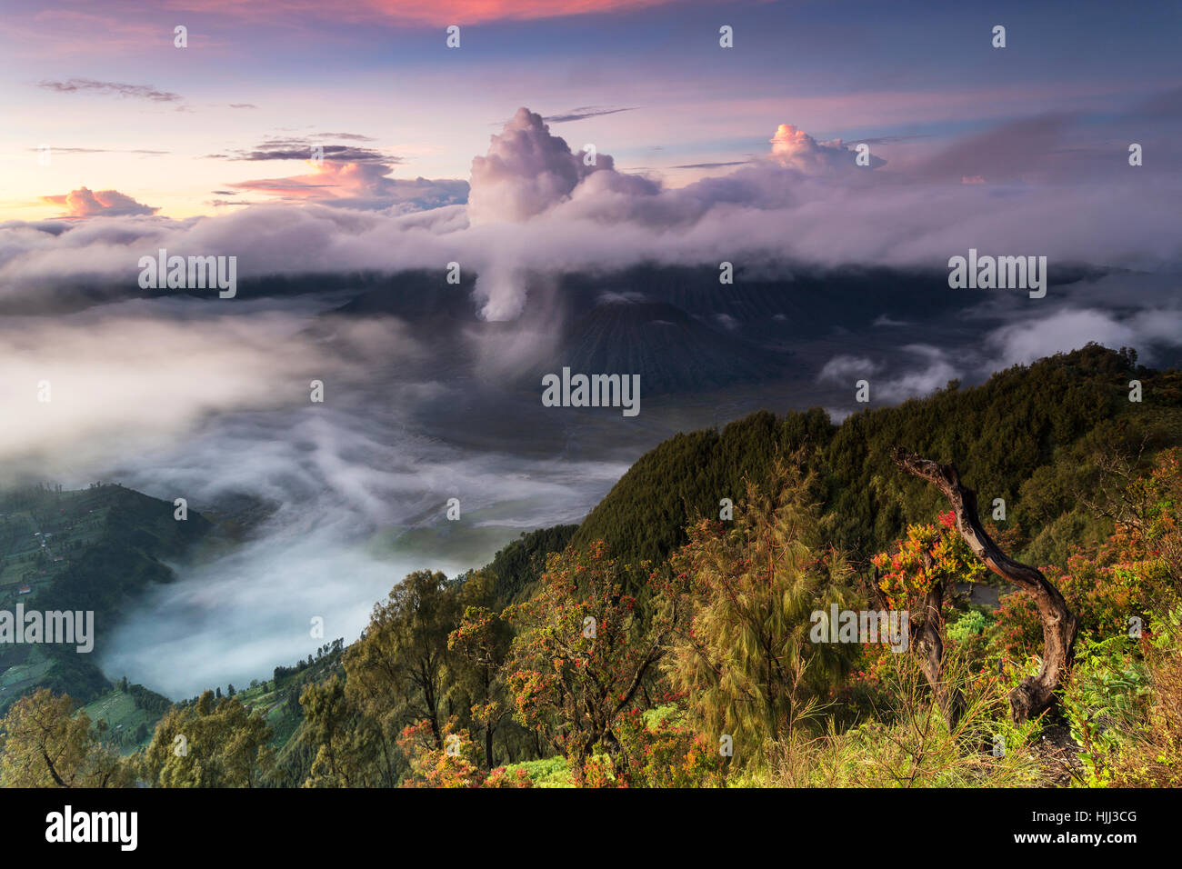 Indonesia, East Java, Bromo Tengger Semeru National Park, Mount Bromo ...