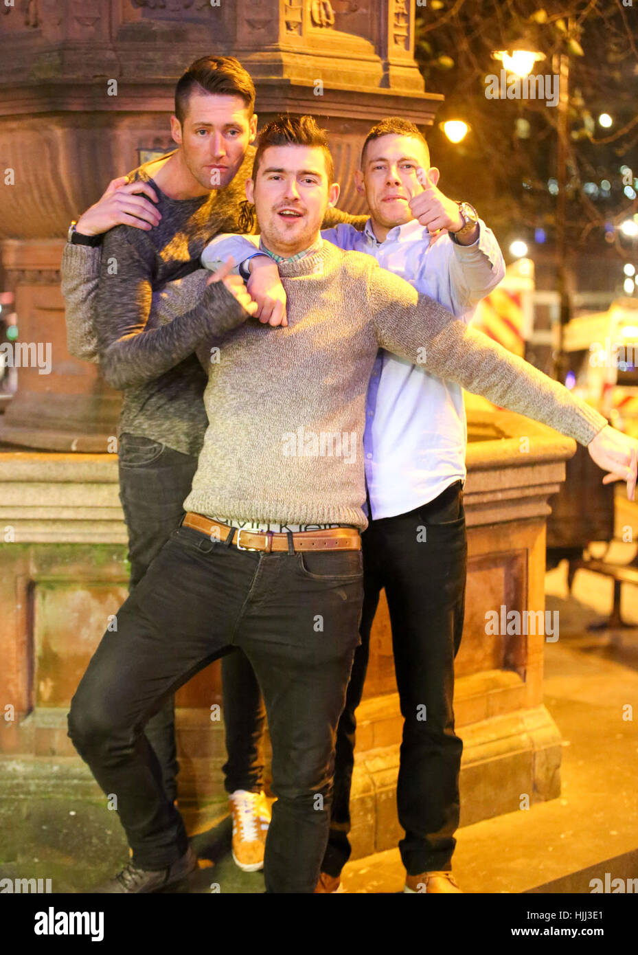 Christmas revellers get into the festive spirit and enjoy a night out ...