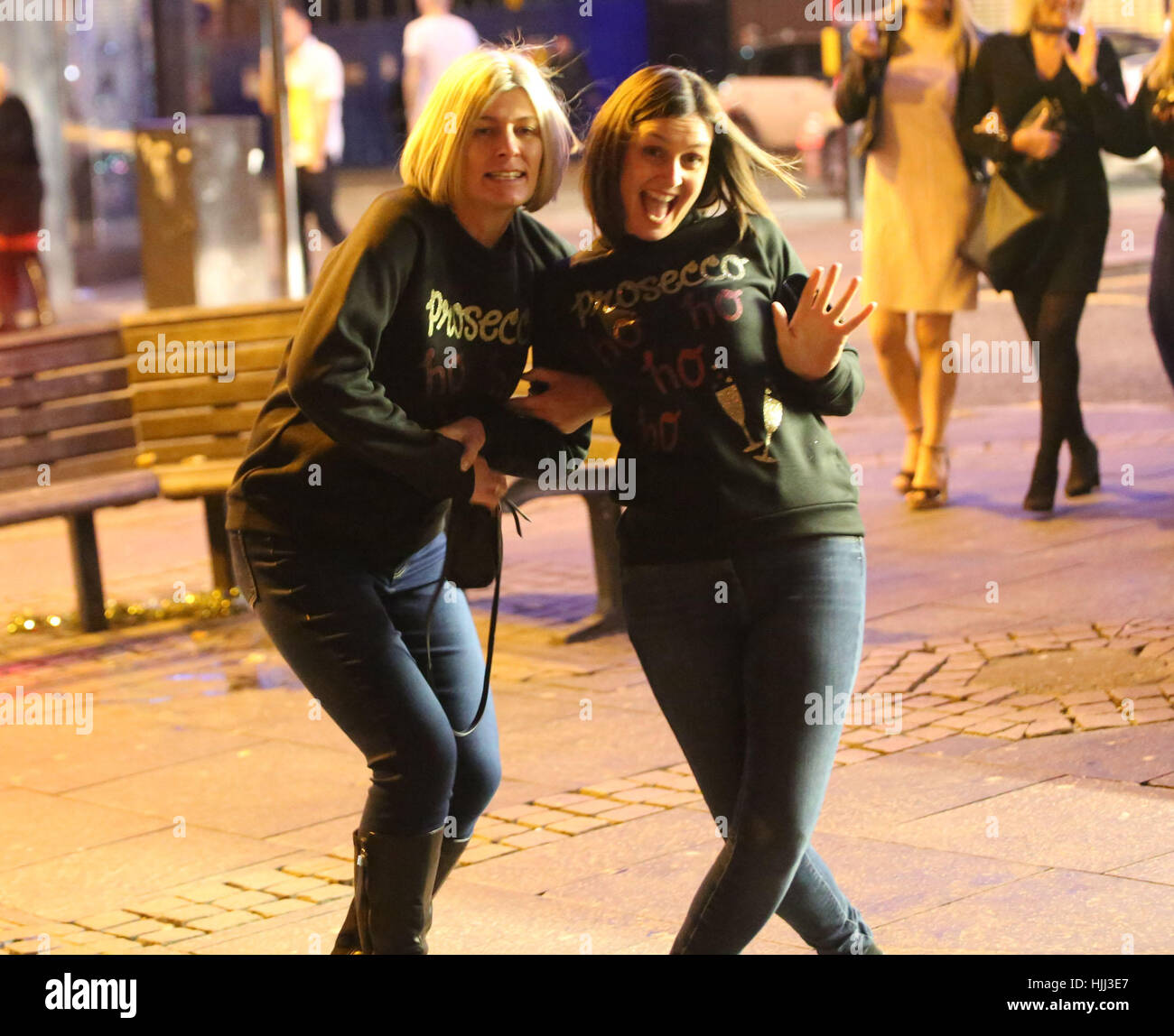 Christmas revellers get into the festive spirit and enjoy a night out ...