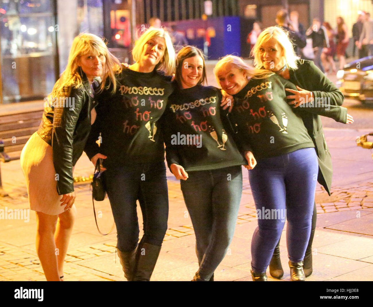 Christmas revellers get into the festive spirit and enjoy a night out ...
