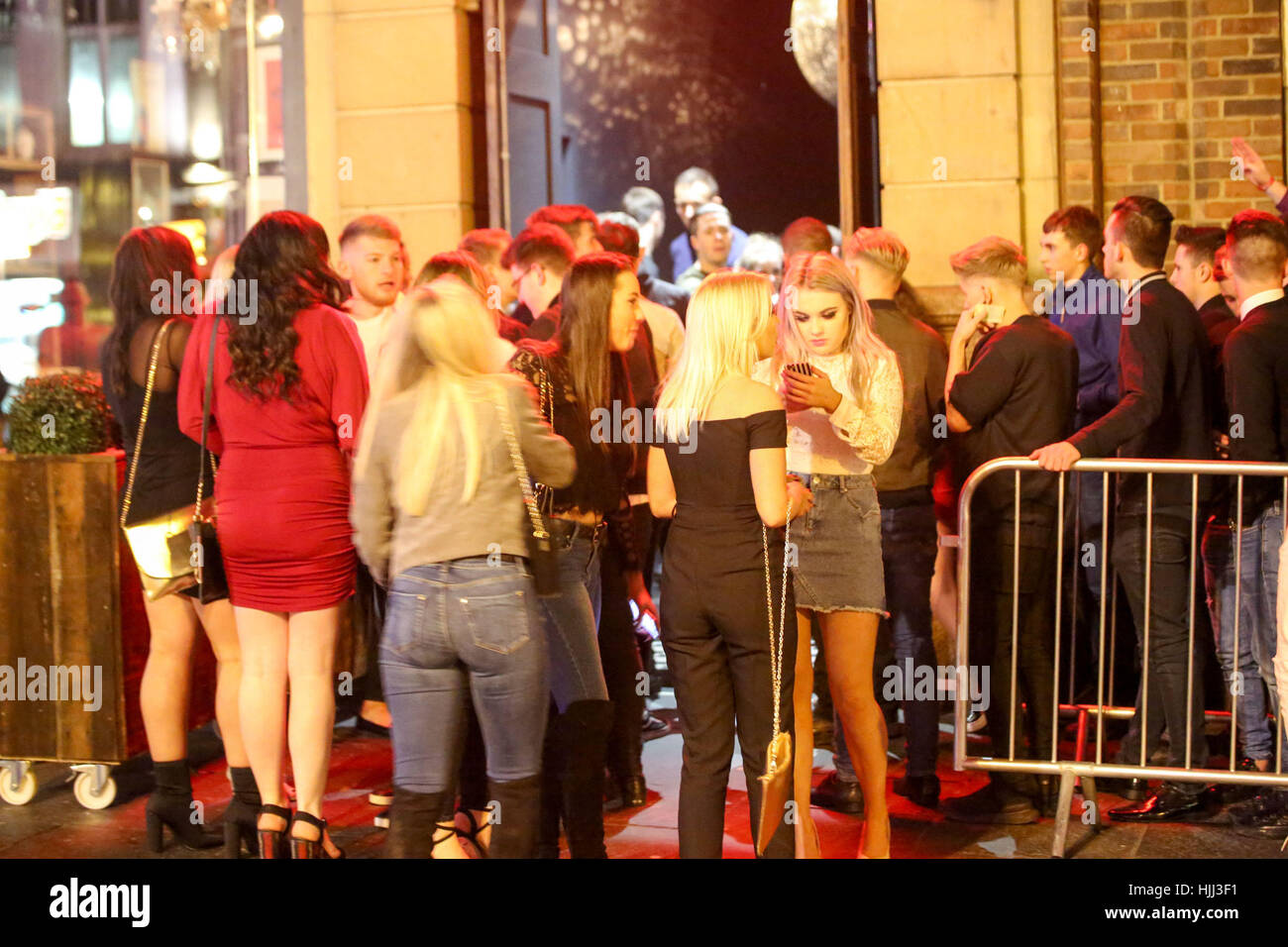 Christmas revellers get into the festive spirit and enjoy a night out ...