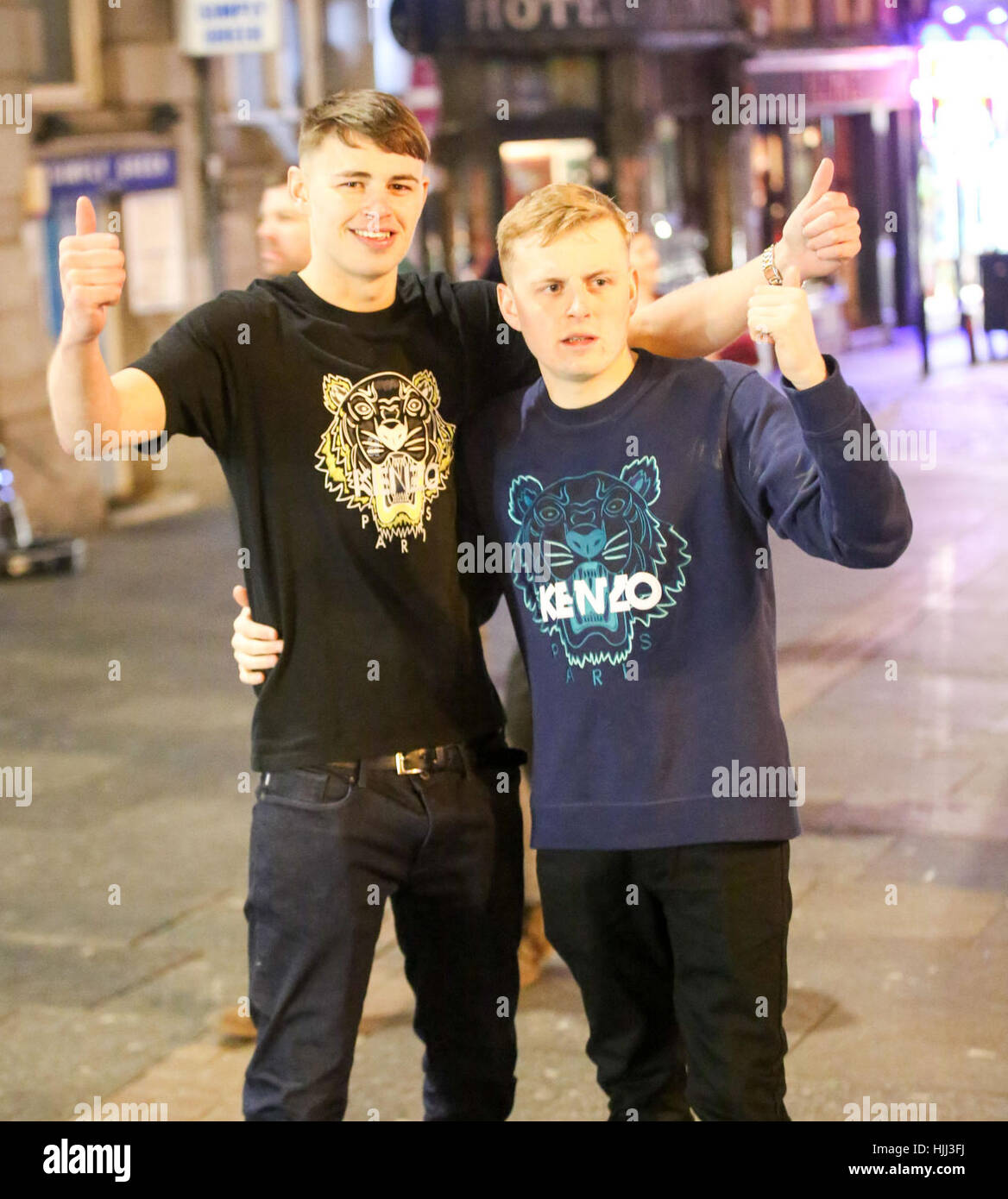 Christmas revellers festive spirit enjoy hi-res stock photography and ...