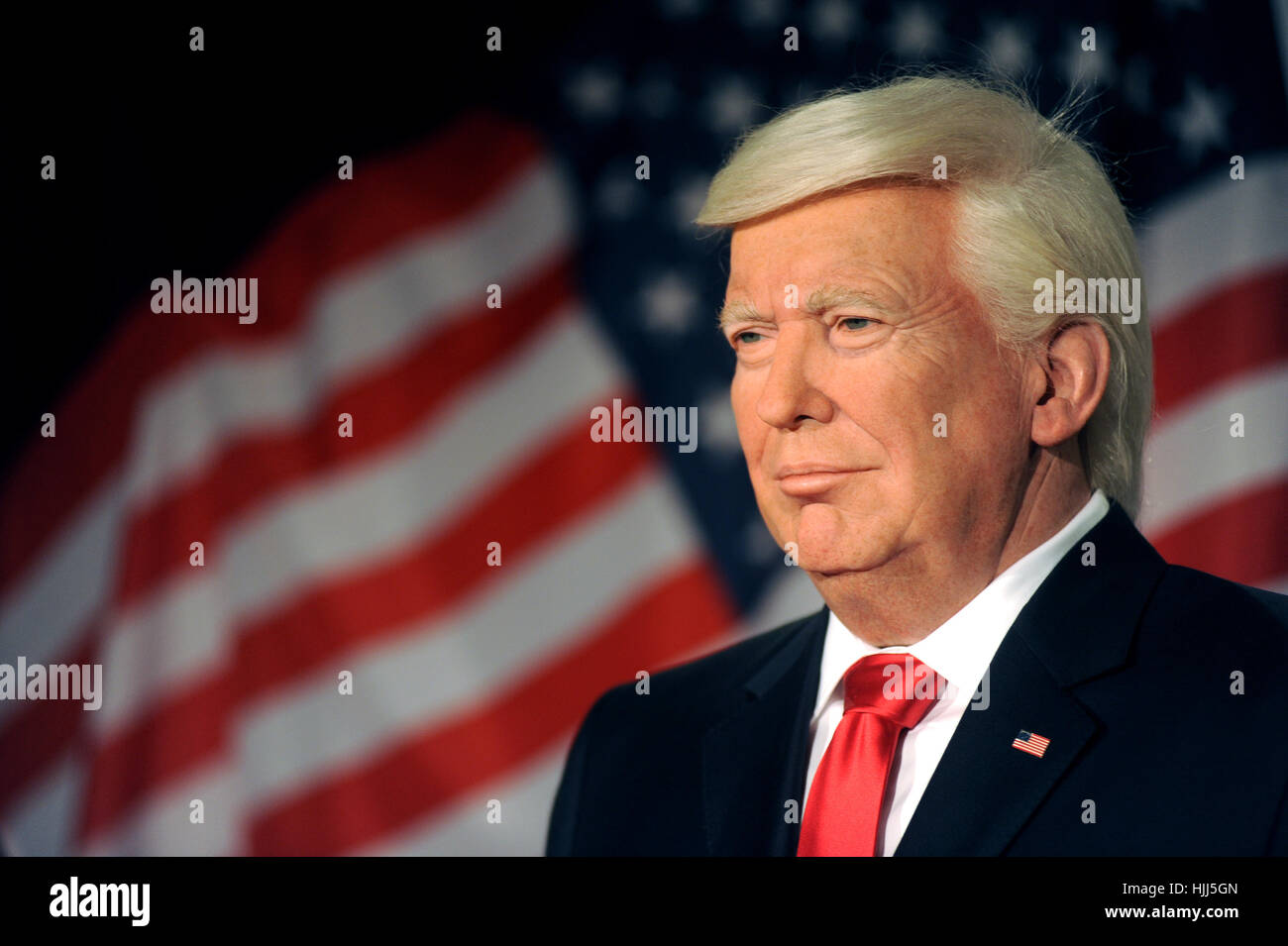 wax figure of Donald Trump Stock Photo - Alamy