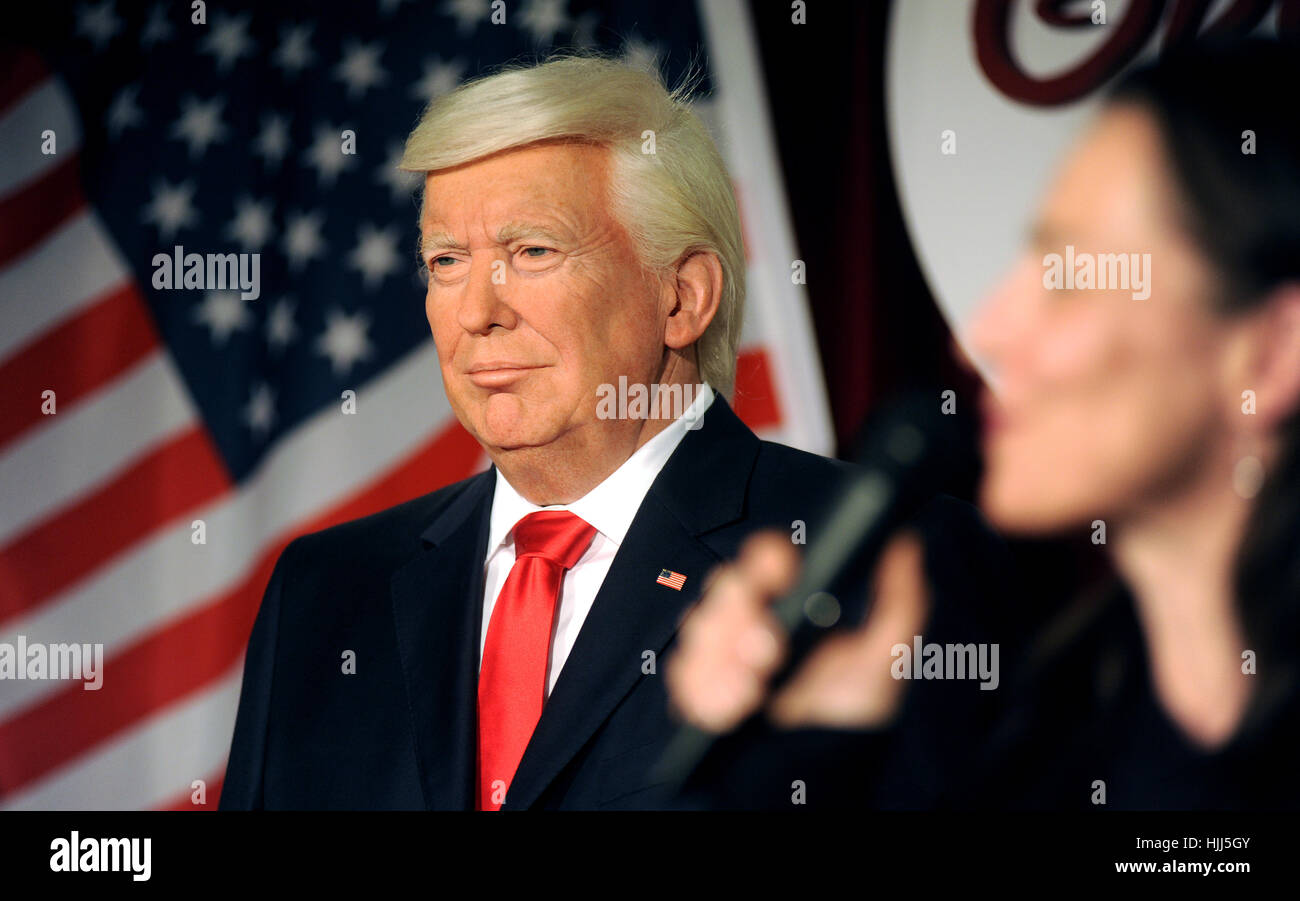 wax figure of Donald Trump Stock Photo - Alamy