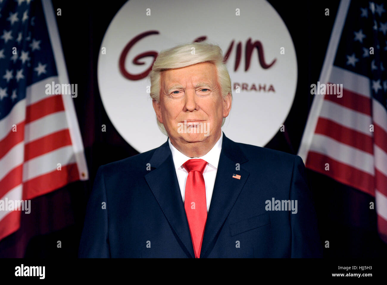 wax figure of Donald Trump Stock Photo - Alamy