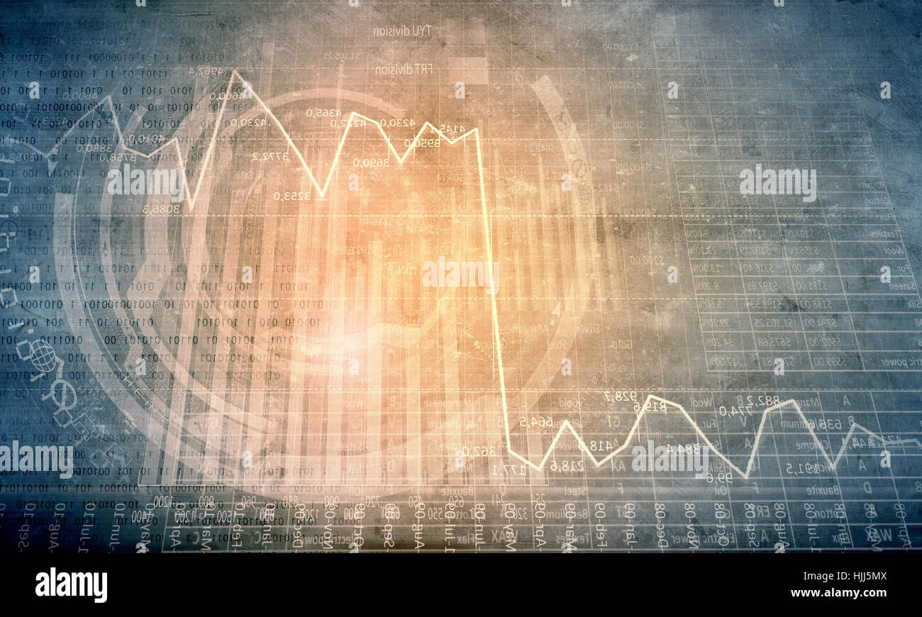 Financial line charts hi-res stock photography and images - Alamy