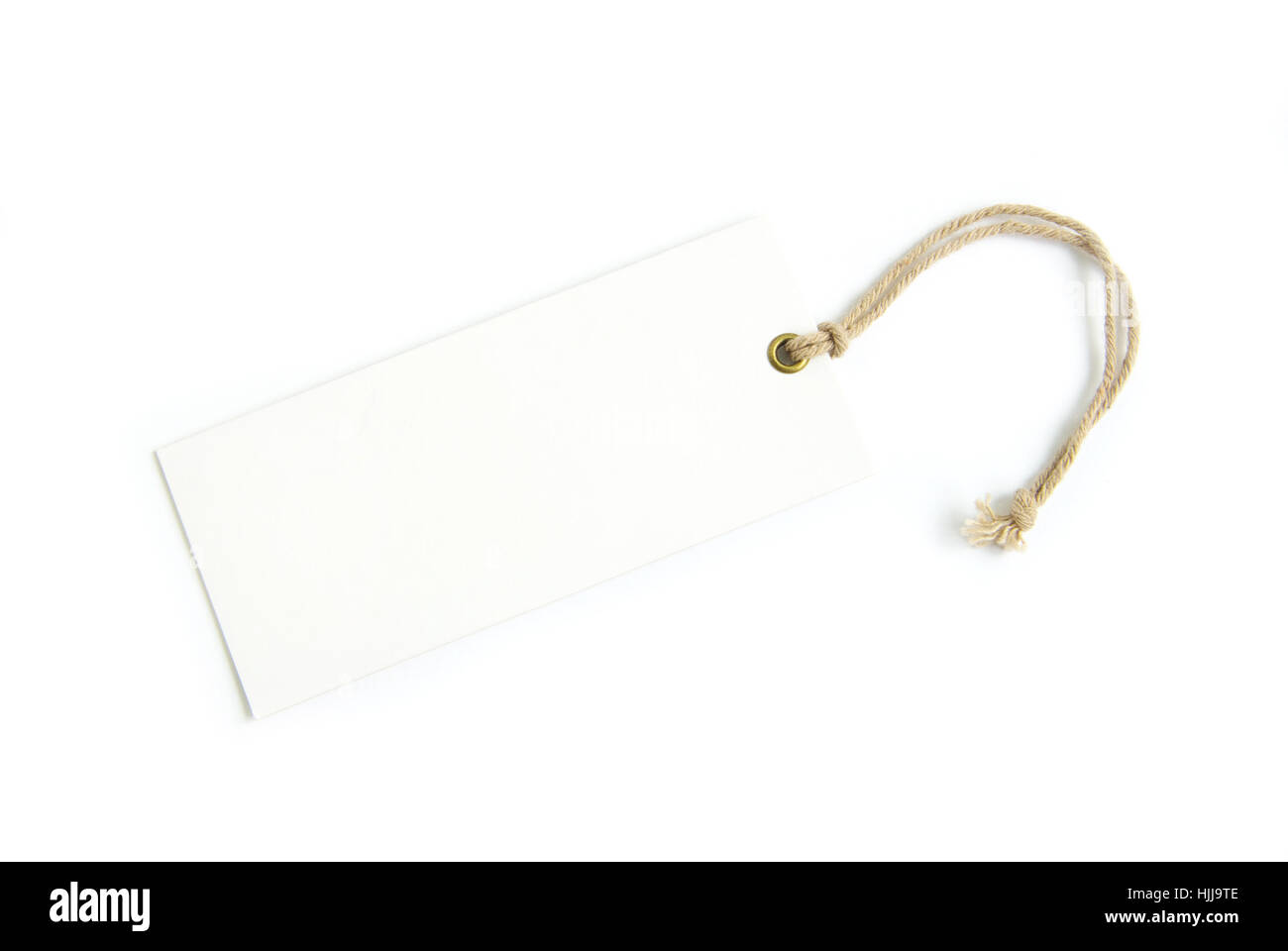 Blank tag isolated on a white backgrounds Stock Photo - Alamy