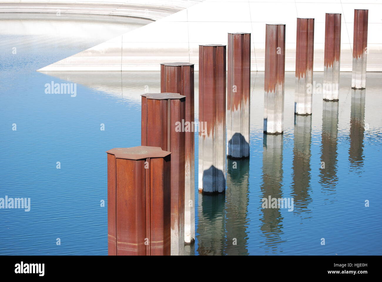 art, bridge, concrete, steel, stanchion, water, art, bridge, concrete ...