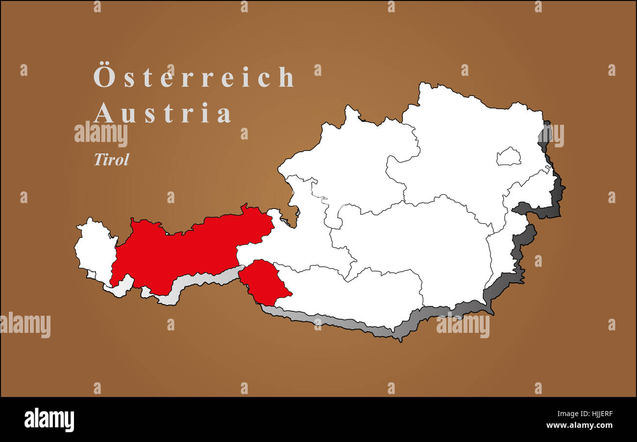 Sterreichkarte hi-res stock photography and images - Alamy