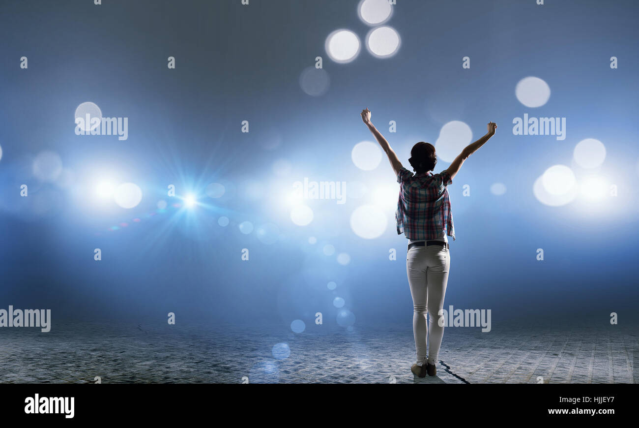 Back up girl hi-res stock photography and images - Alamy