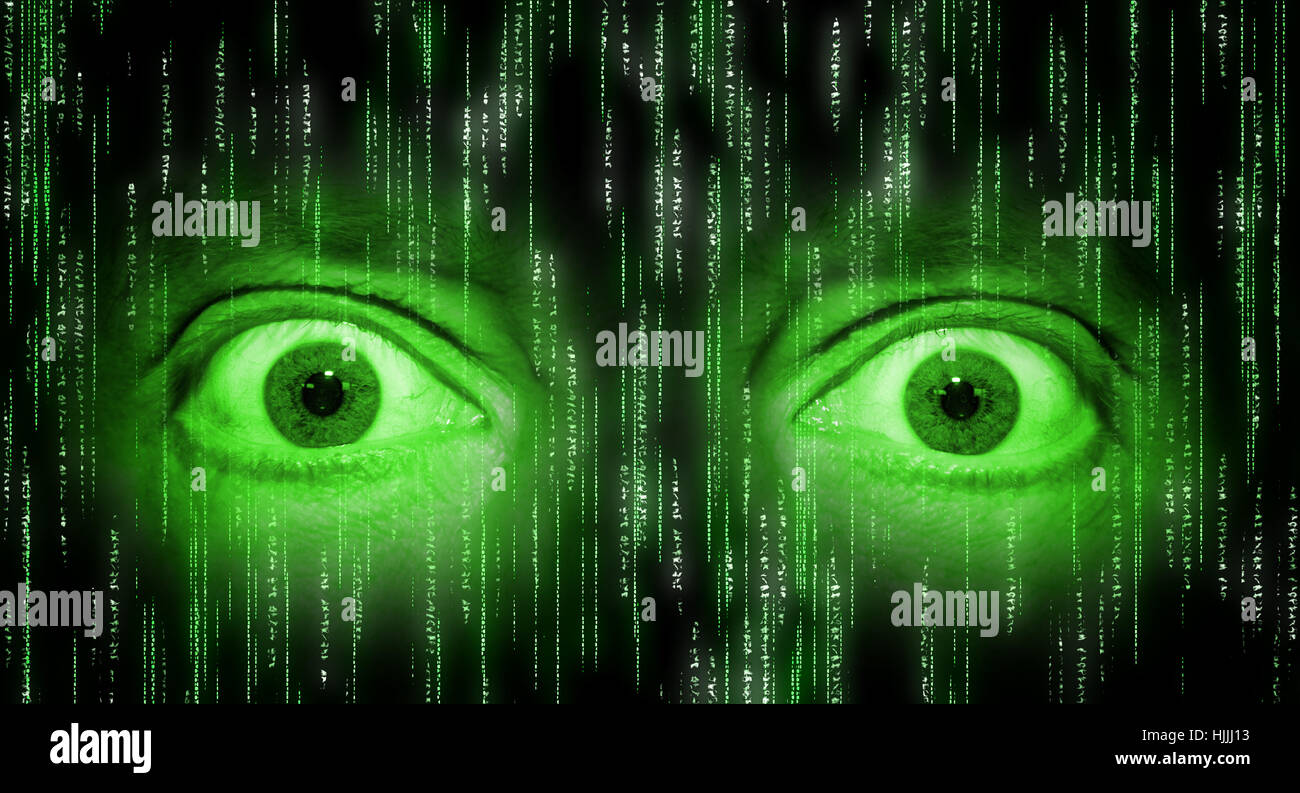 data security - matrix Stock Photo - Alamy
