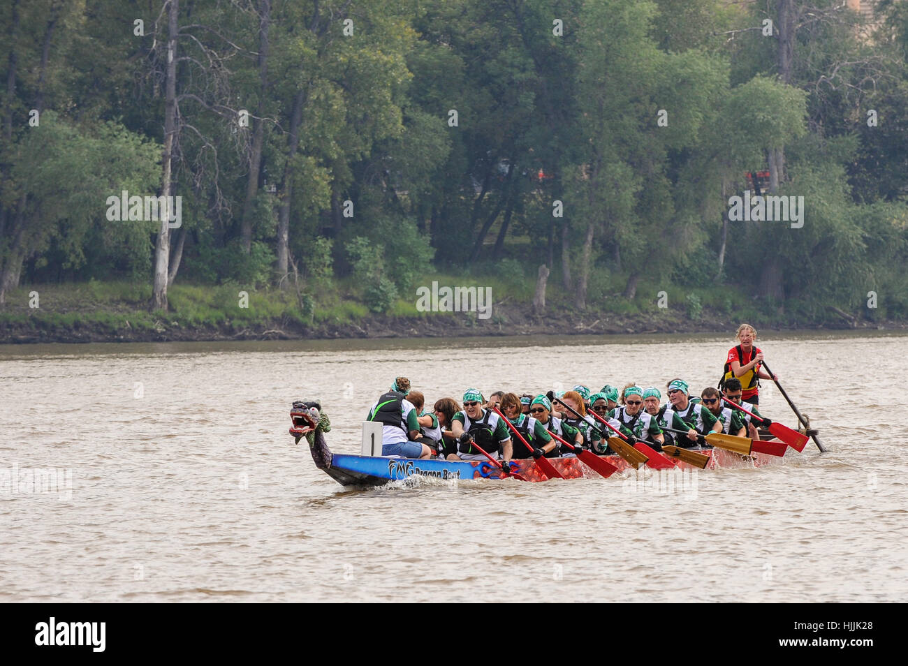 Red river in Winnipeg, MB, Canada - Team building activity during ...