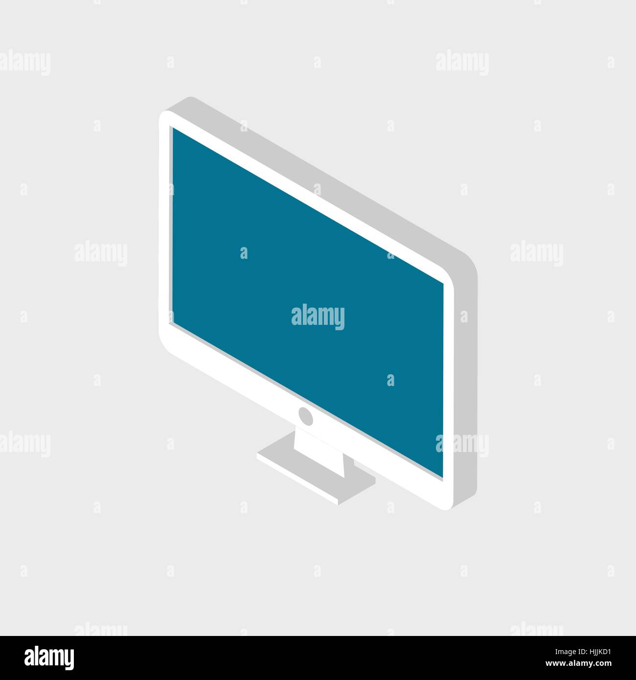 Isometric monoblock computer for advertising and promotion Stock Vector ...