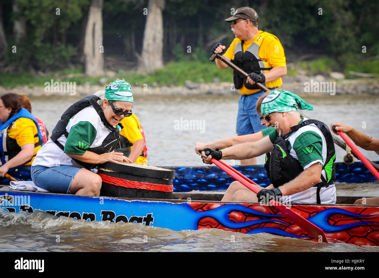 Red river in Winnipeg, MB, Canada - Team building activity during ...