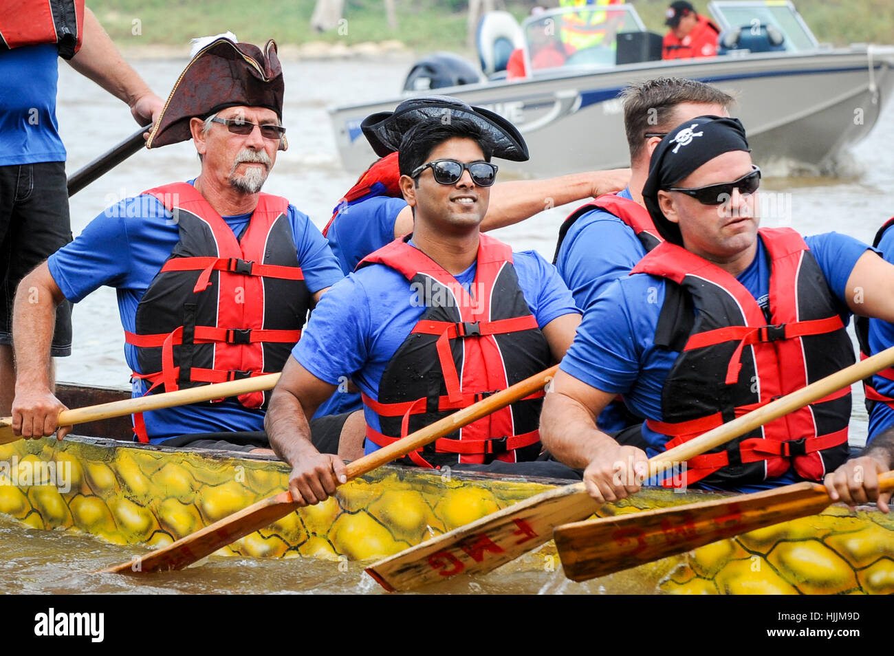 Red river in Winnipeg, MB, Canada - Team building activity during ...