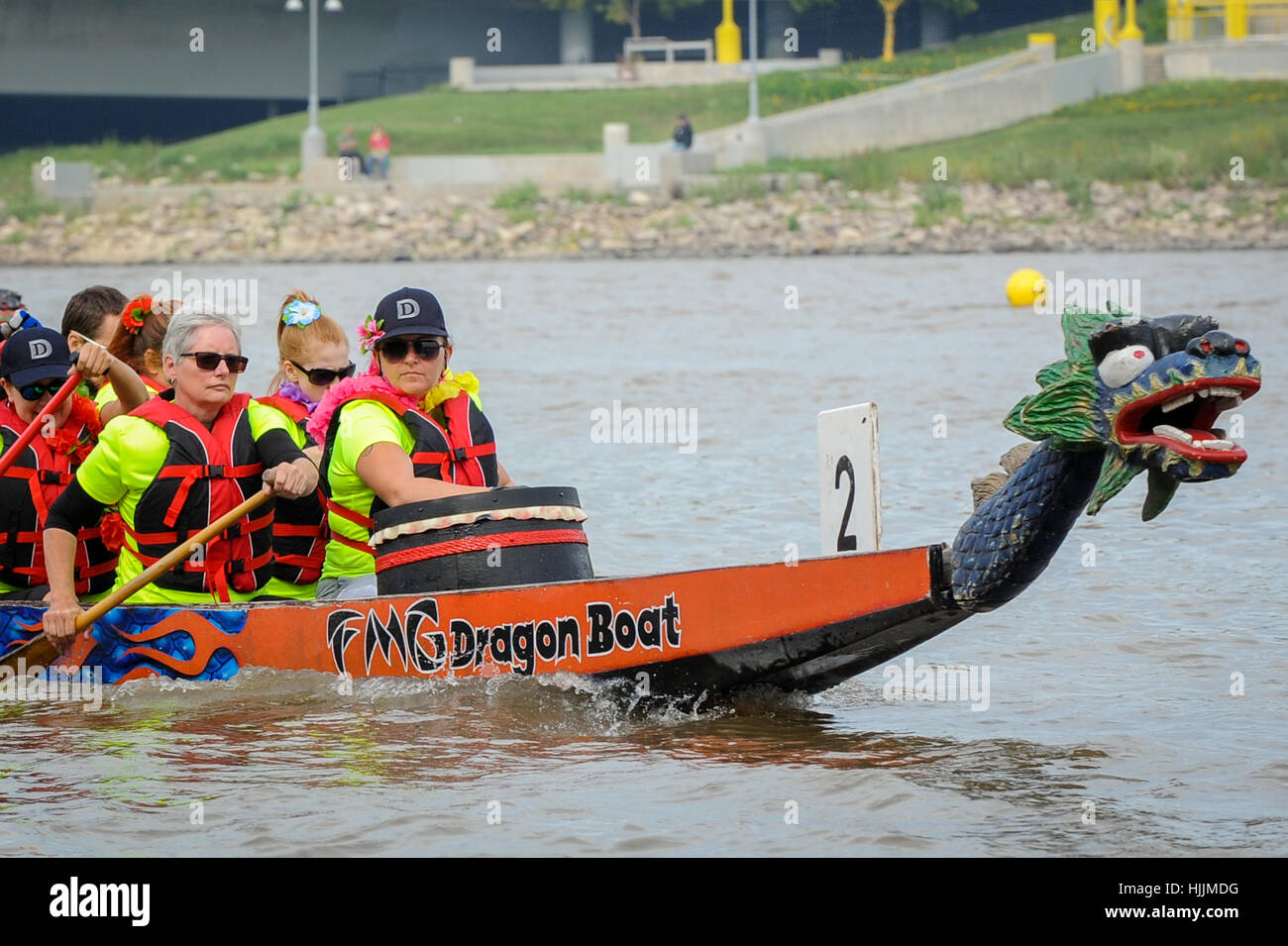 Red river in Winnipeg, MB, Canada - Team building activity during ...