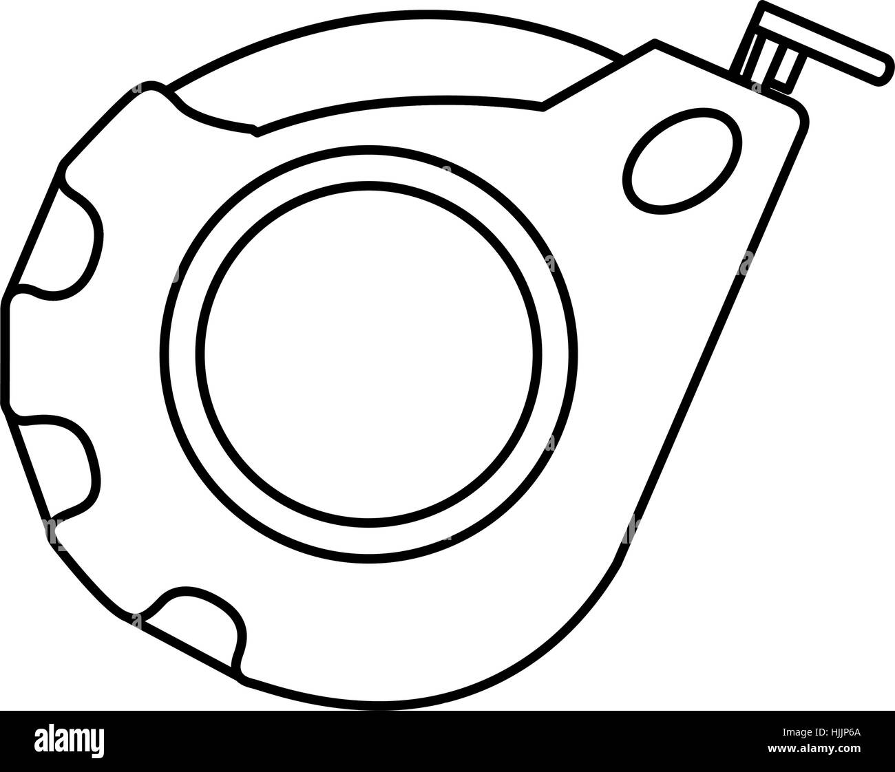 contour line monochrome with tape measure vector illustration Stock ...