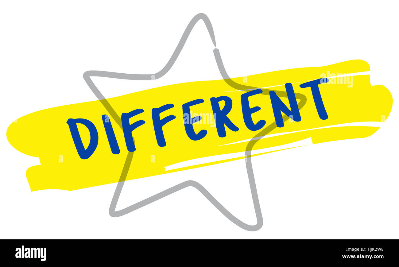 Special Unique Different Star Concept Stock Photo - Alamy