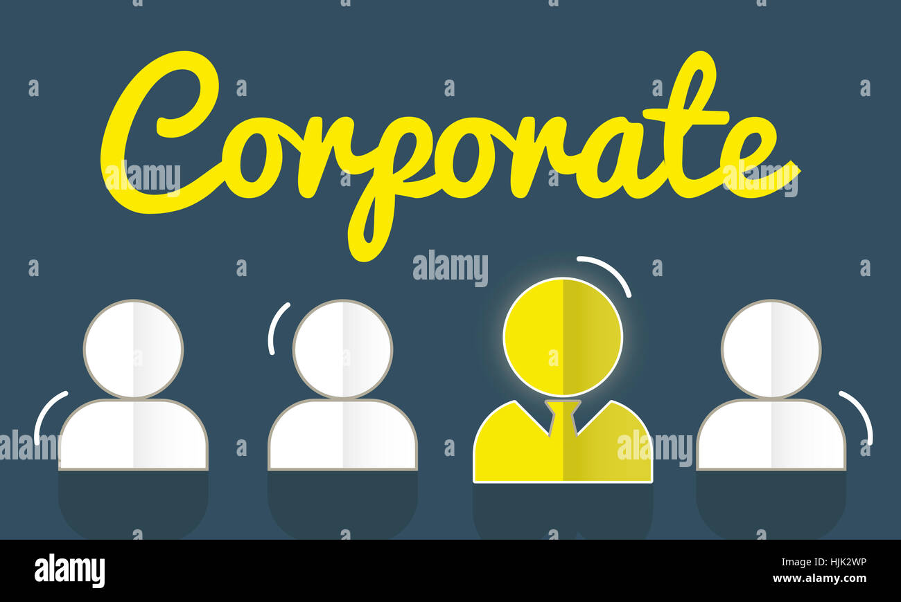Partnership Corporate Team Leader Font Concept Stock Photo - Alamy