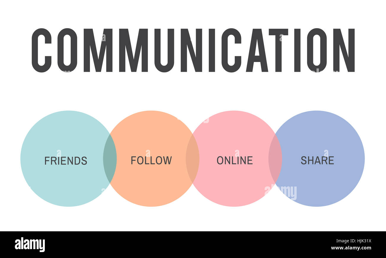 Communication Connection Networking Icon Concept Stock Photo - Alamy