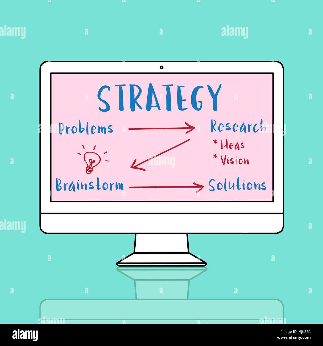Creative Thinking Business Strategy Concept Stock Photo - Alamy